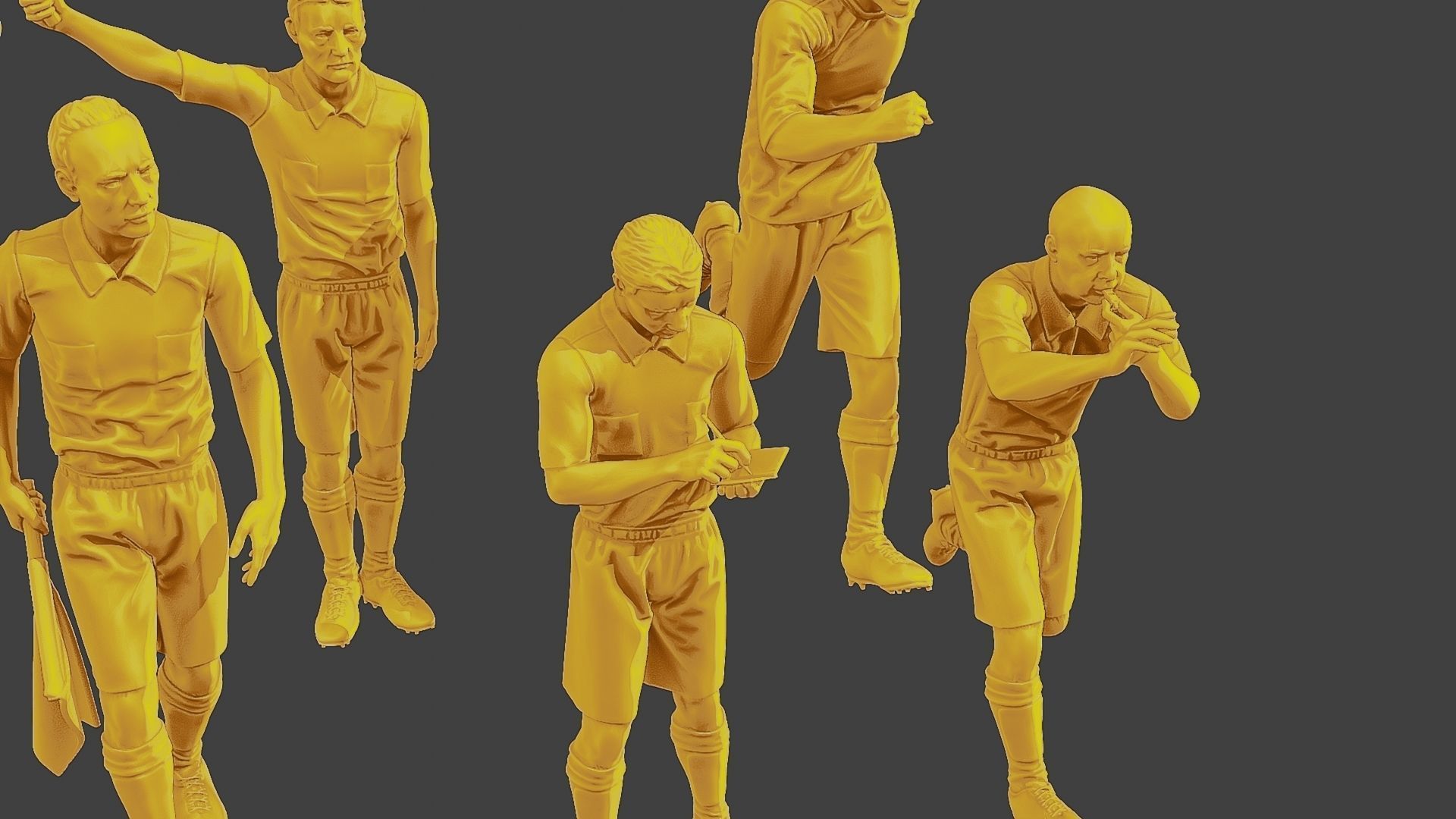 Soccer Players SP Pack 6 3D Model Collection | CGTrader