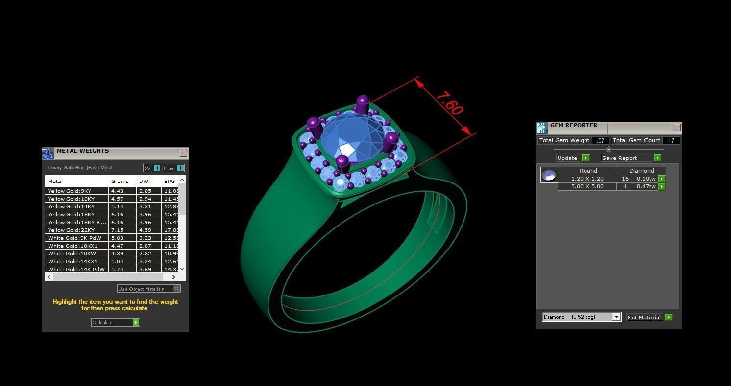 Women diamond Ring cad file 3d file 3D model | CGTrader