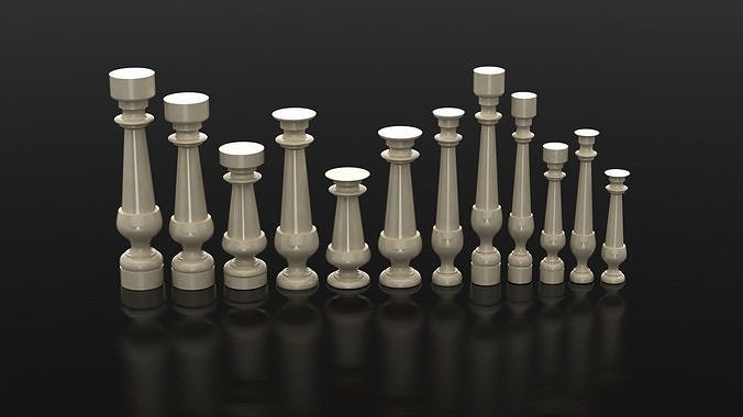 Architecturally Correct Porch Railing and Spindles cad file 3D model ...