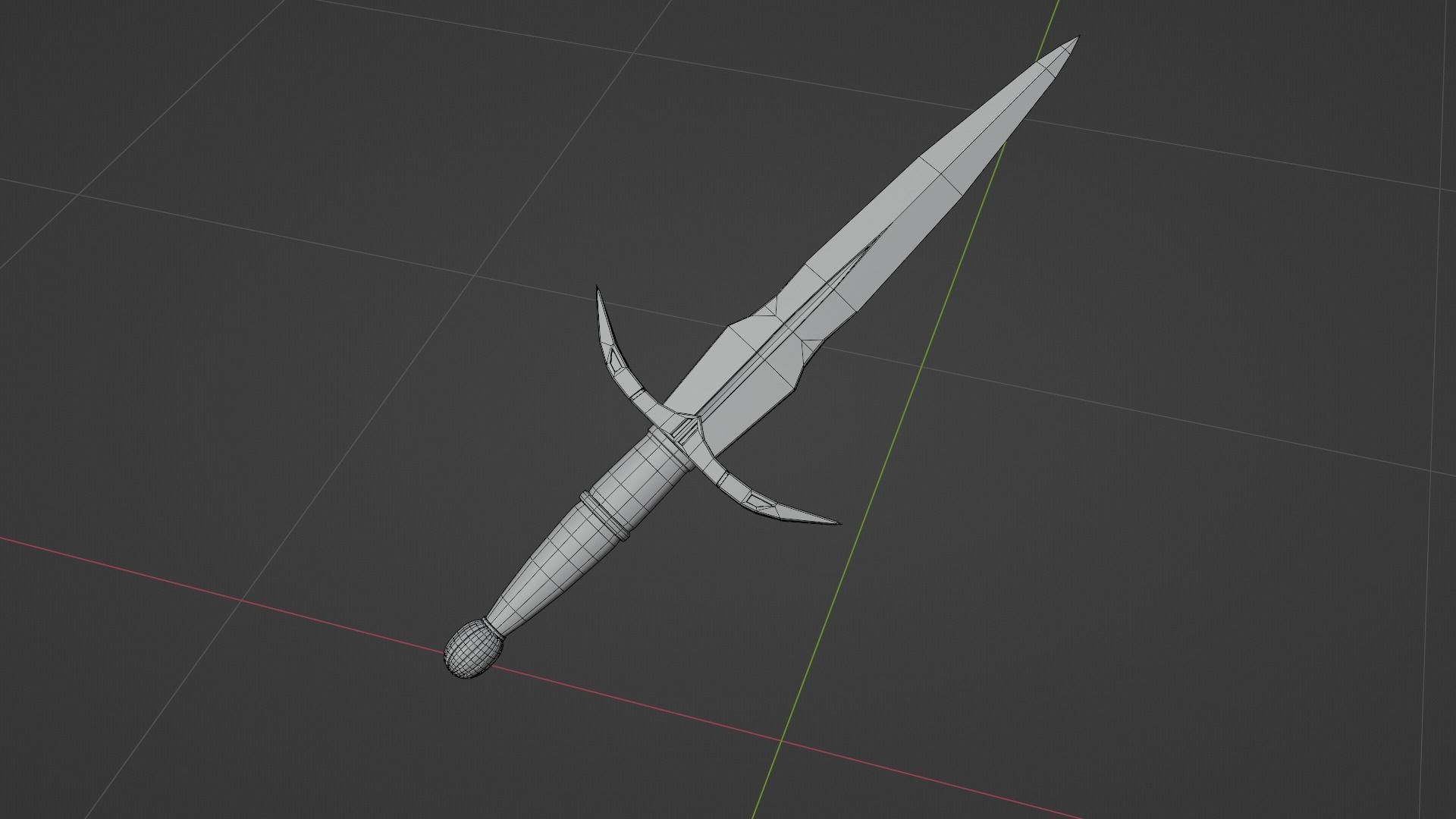 3D model Engraved Medieval Dagger VR / AR / low-poly | CGTrader