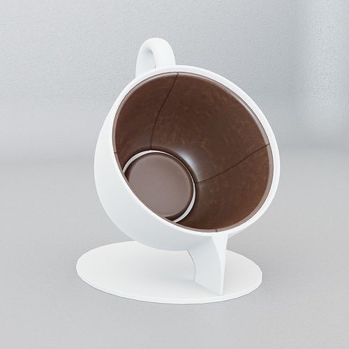 Cup Chair Decoration Seating Interior Design Furniture 3D model | CGTrader