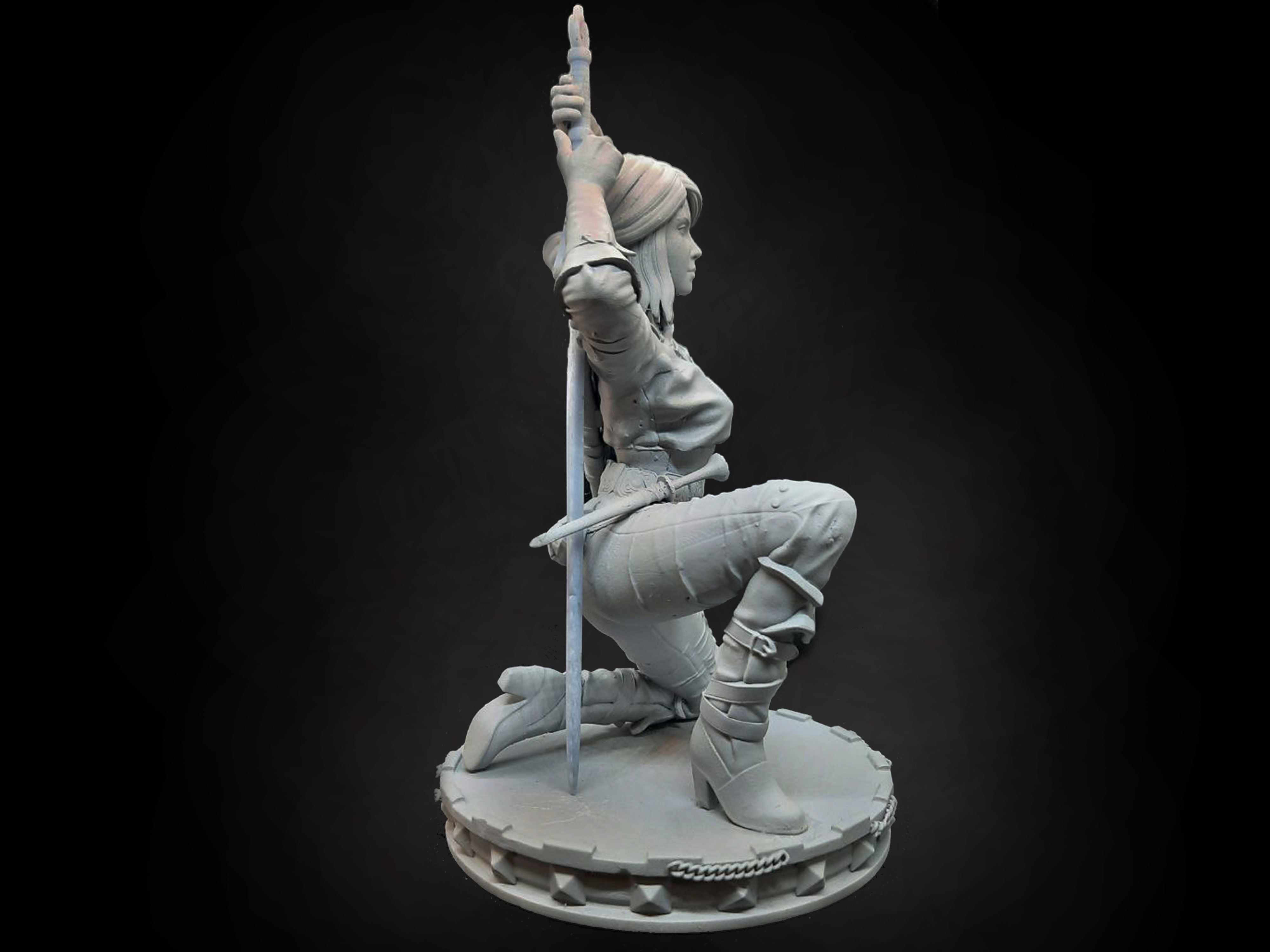Ciri The Witcher 3D model 3D printable | CGTrader