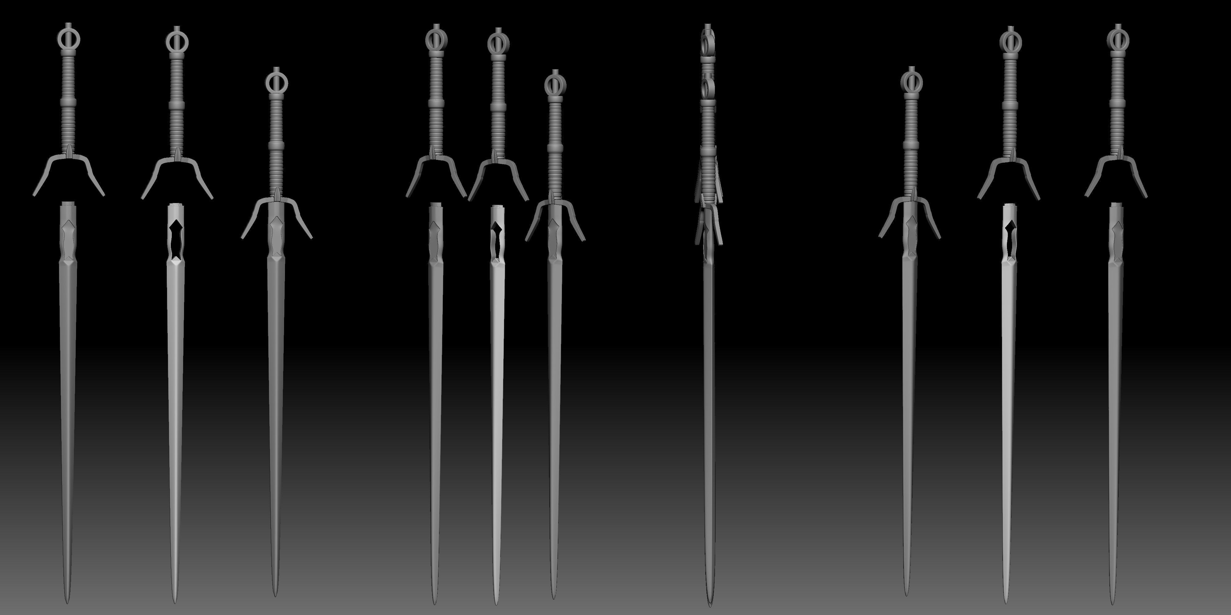 Ciri The Witcher 3D model 3D printable | CGTrader