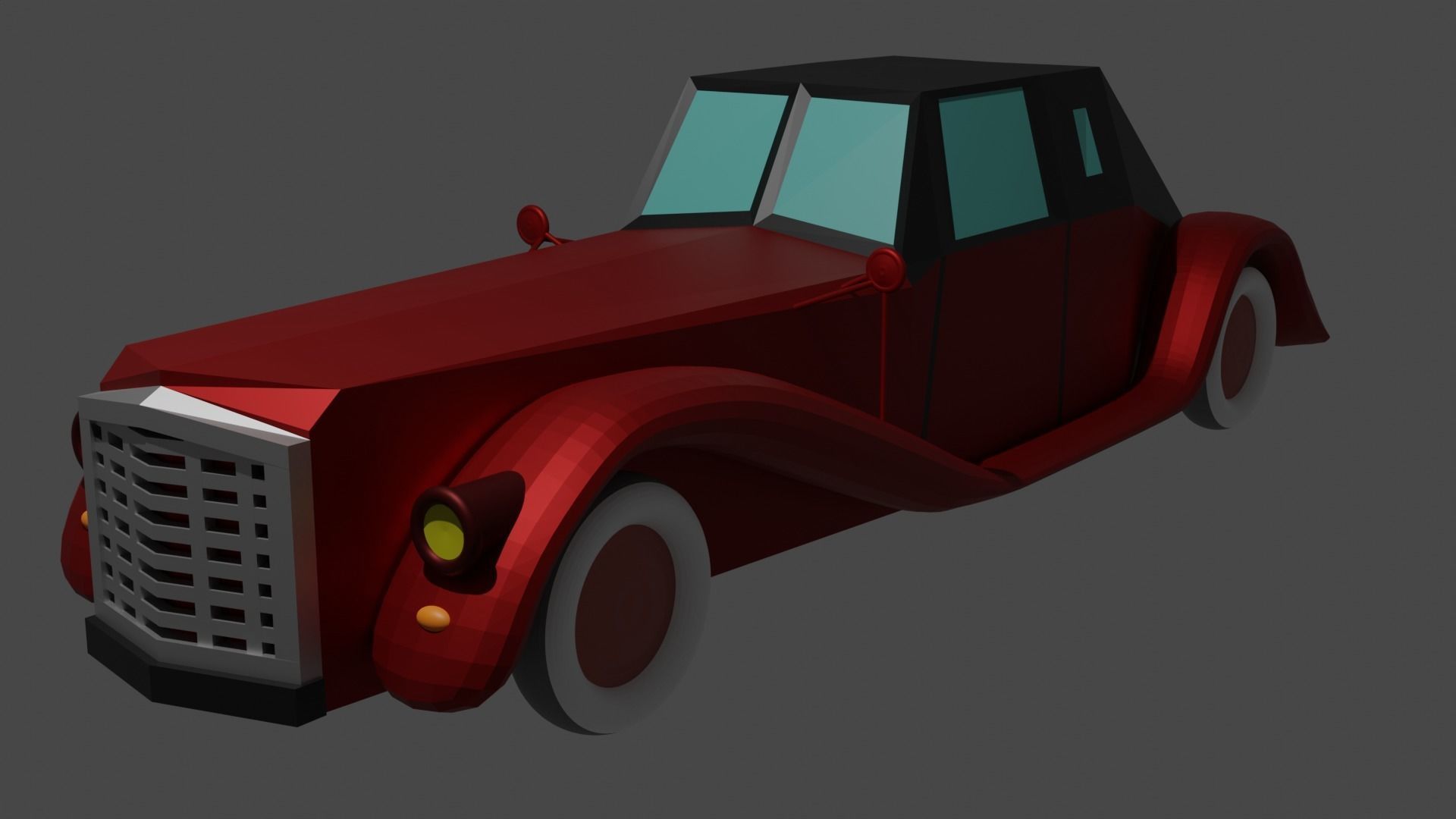 3D model Ancient Car low-poly VR / AR / low-poly | CGTrader