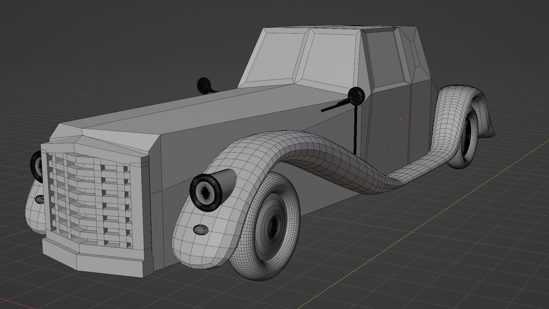 3D model Ancient Car low-poly VR / AR / low-poly | CGTrader