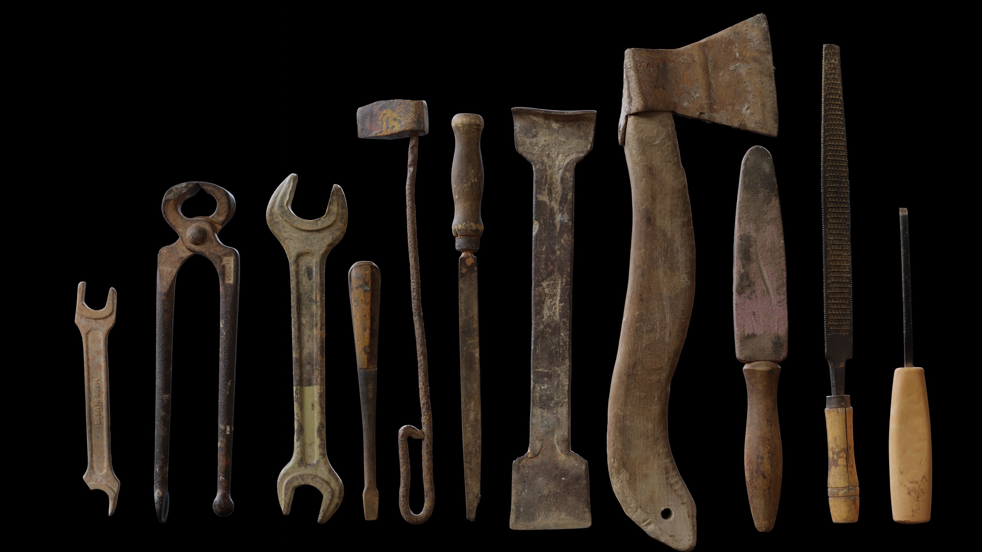 3D model USCANS Tools set 3 VR / AR / low-poly | CGTrader