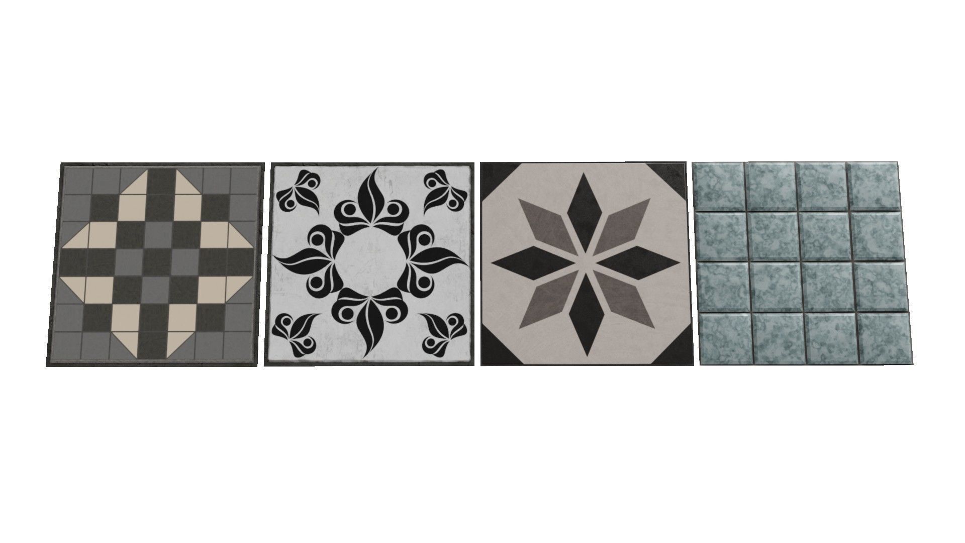 3D model Tiles 3D Model Collection VR / AR / low-poly | CGTrader