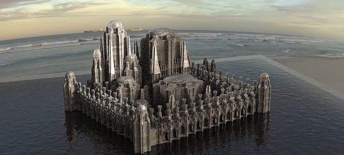 Dragon Monolith Bridge walls 3D model | CGTrader