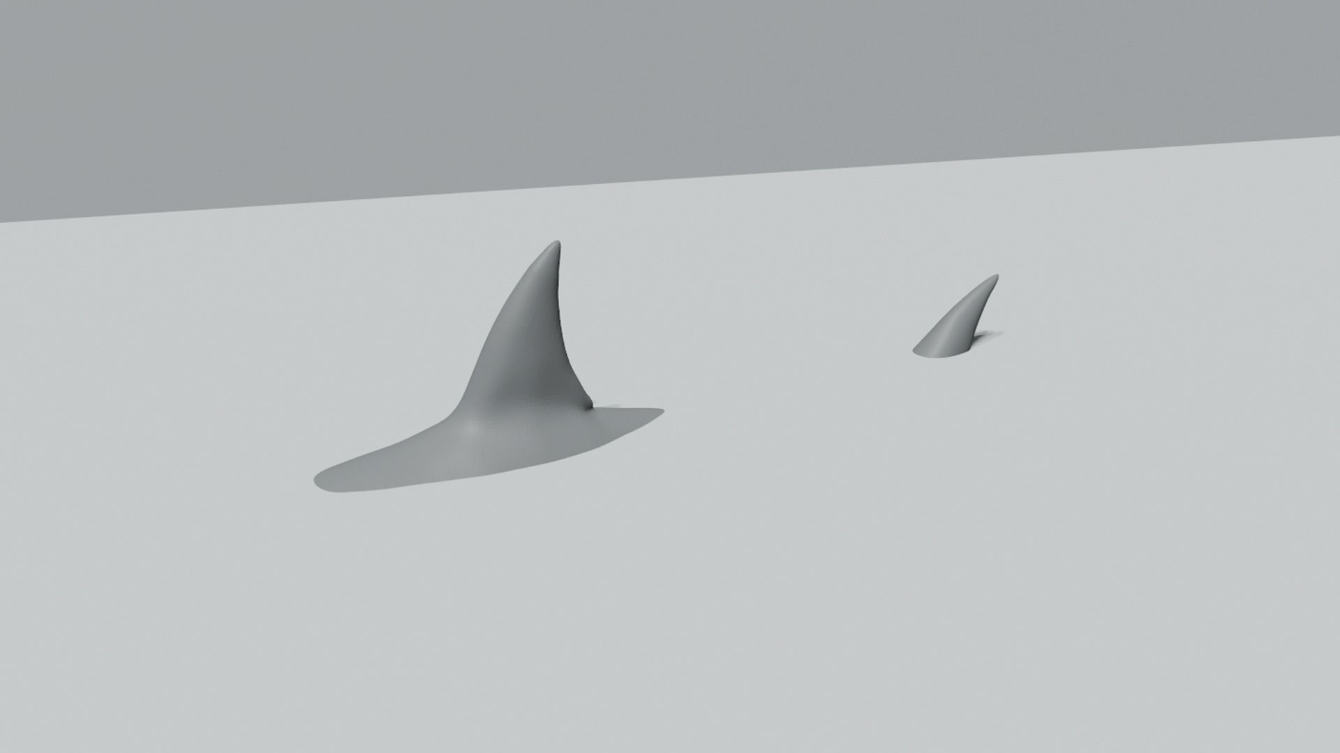 Shark Fin and Tail - Creative Decoration - STL Printable 3D model 3D ...