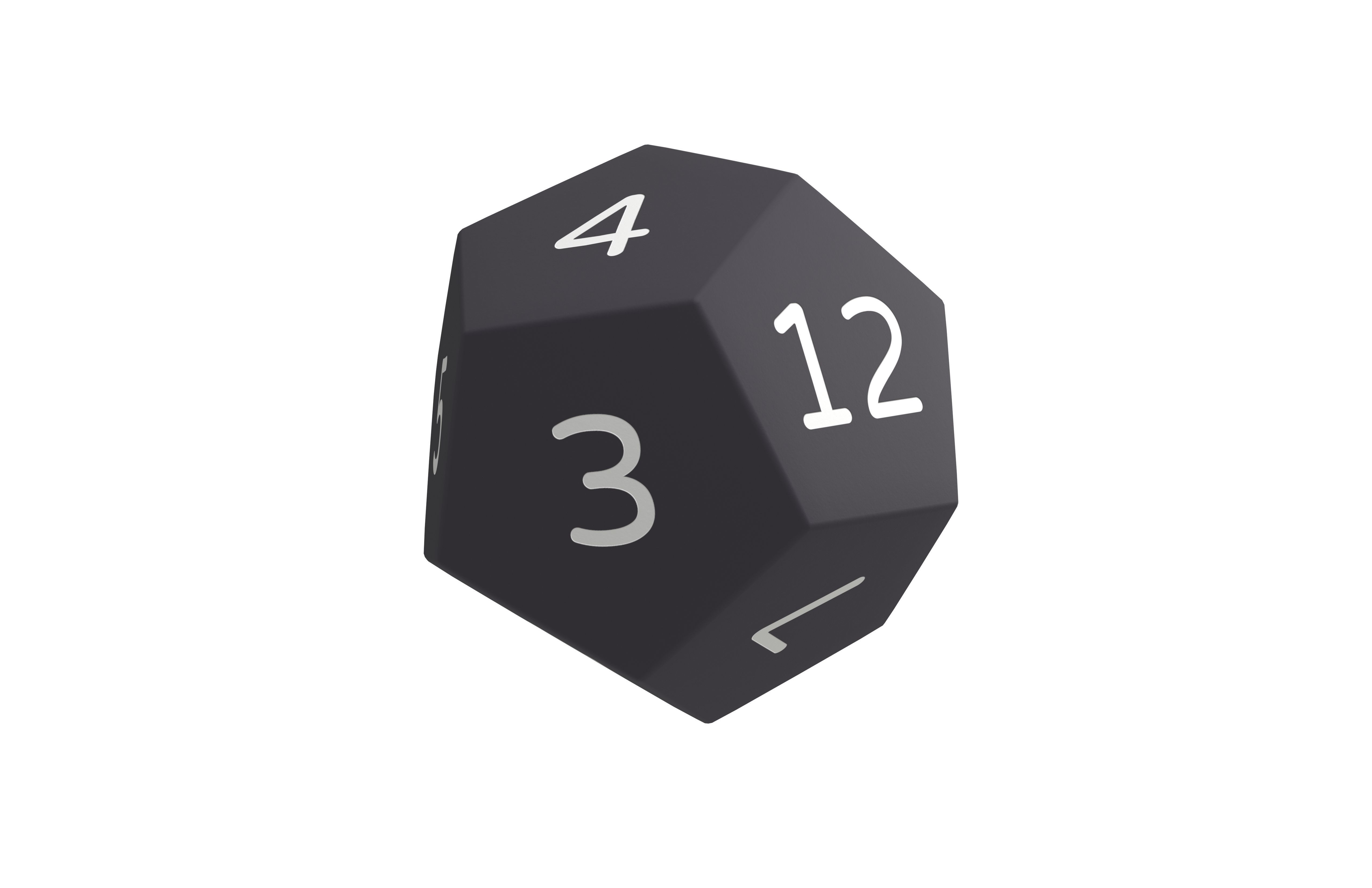 3D model D12 Dice V1 001 VR / AR / low-poly | CGTrader