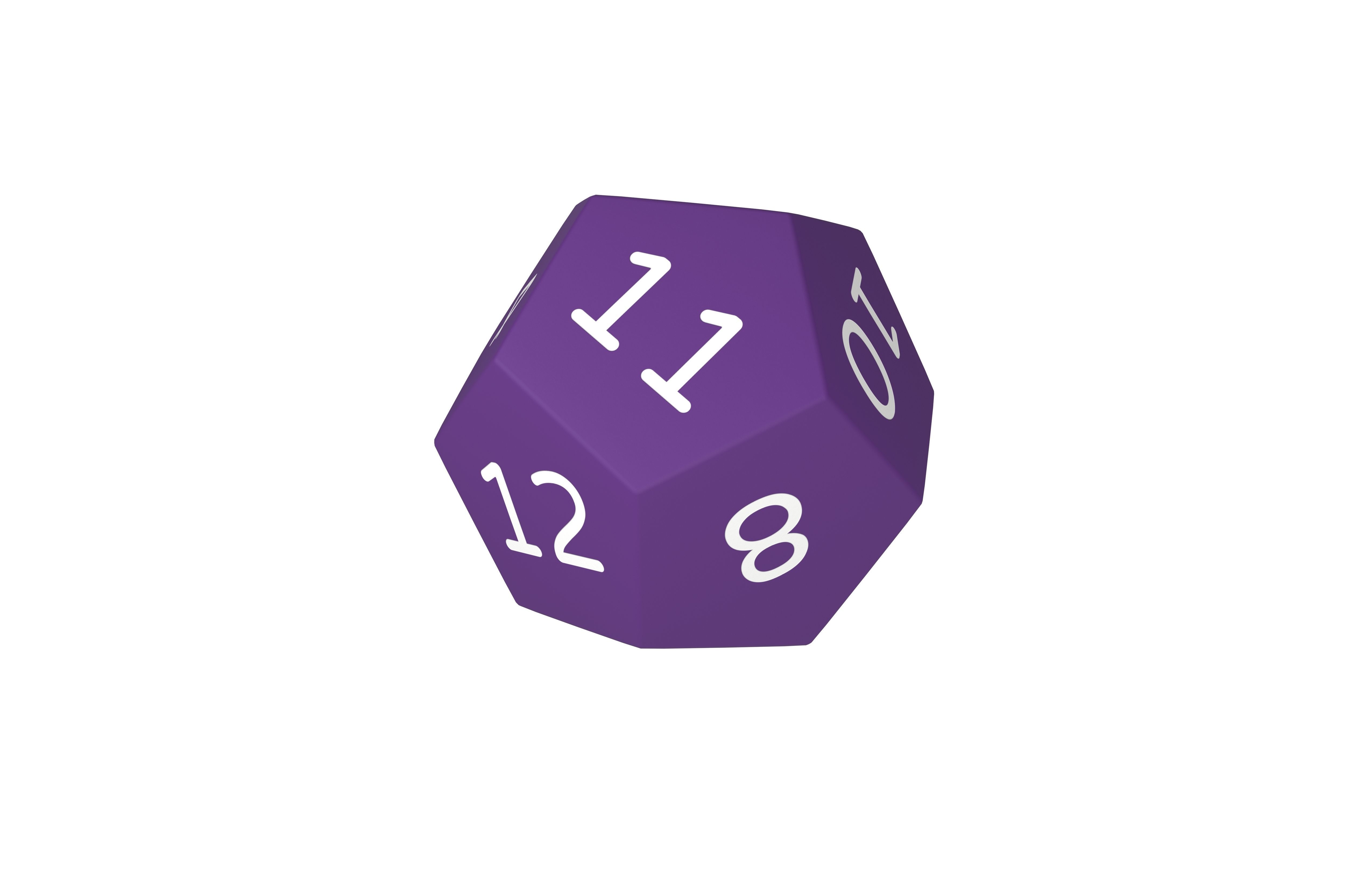 3D model D12 Dice V1 002 VR / AR / low-poly | CGTrader