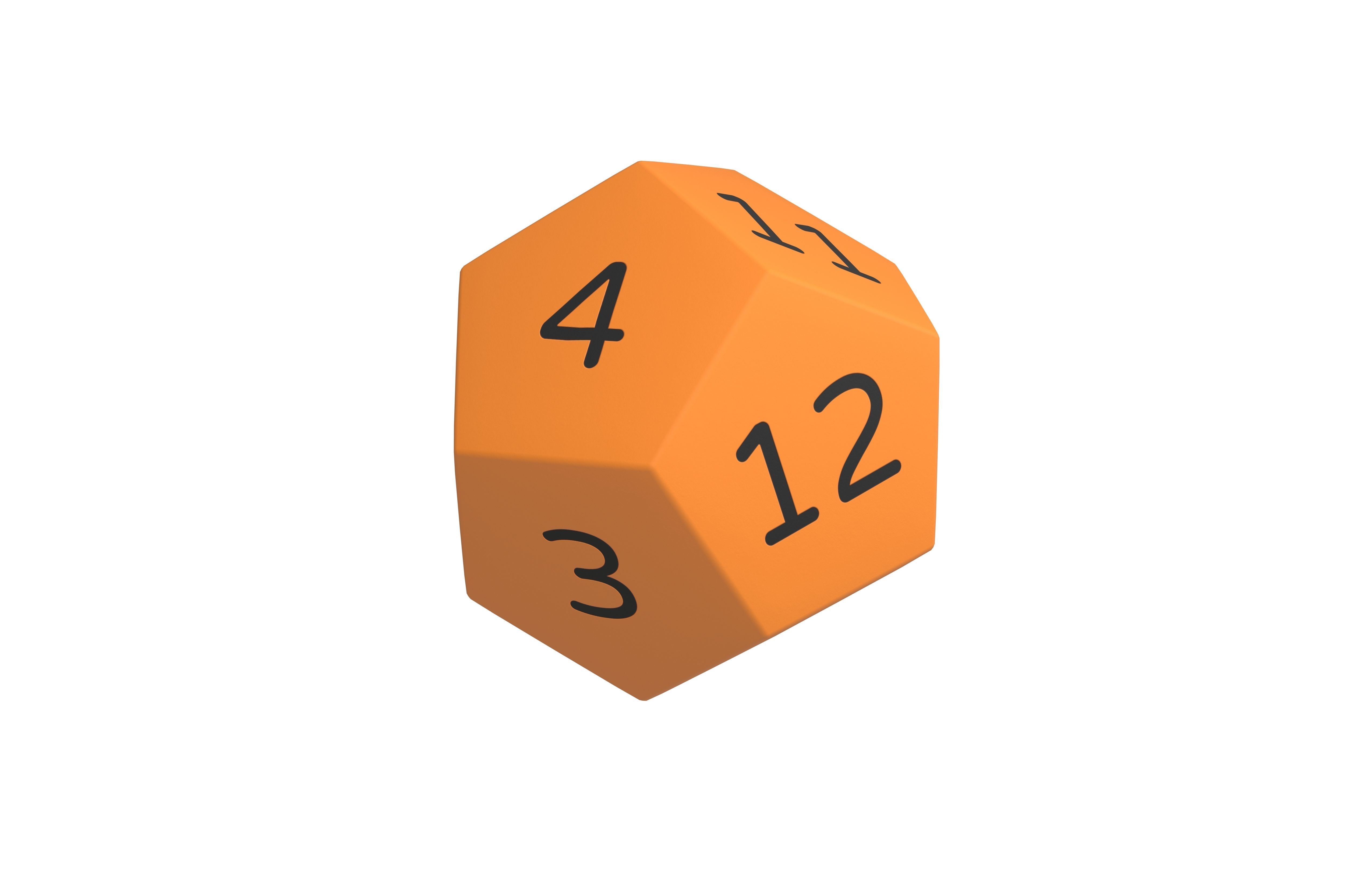 3D model D12 Dice V1 006 VR / AR / low-poly | CGTrader