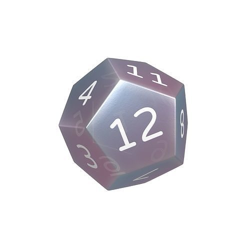3D model D12 Dice V1 021 VR / AR / low-poly | CGTrader