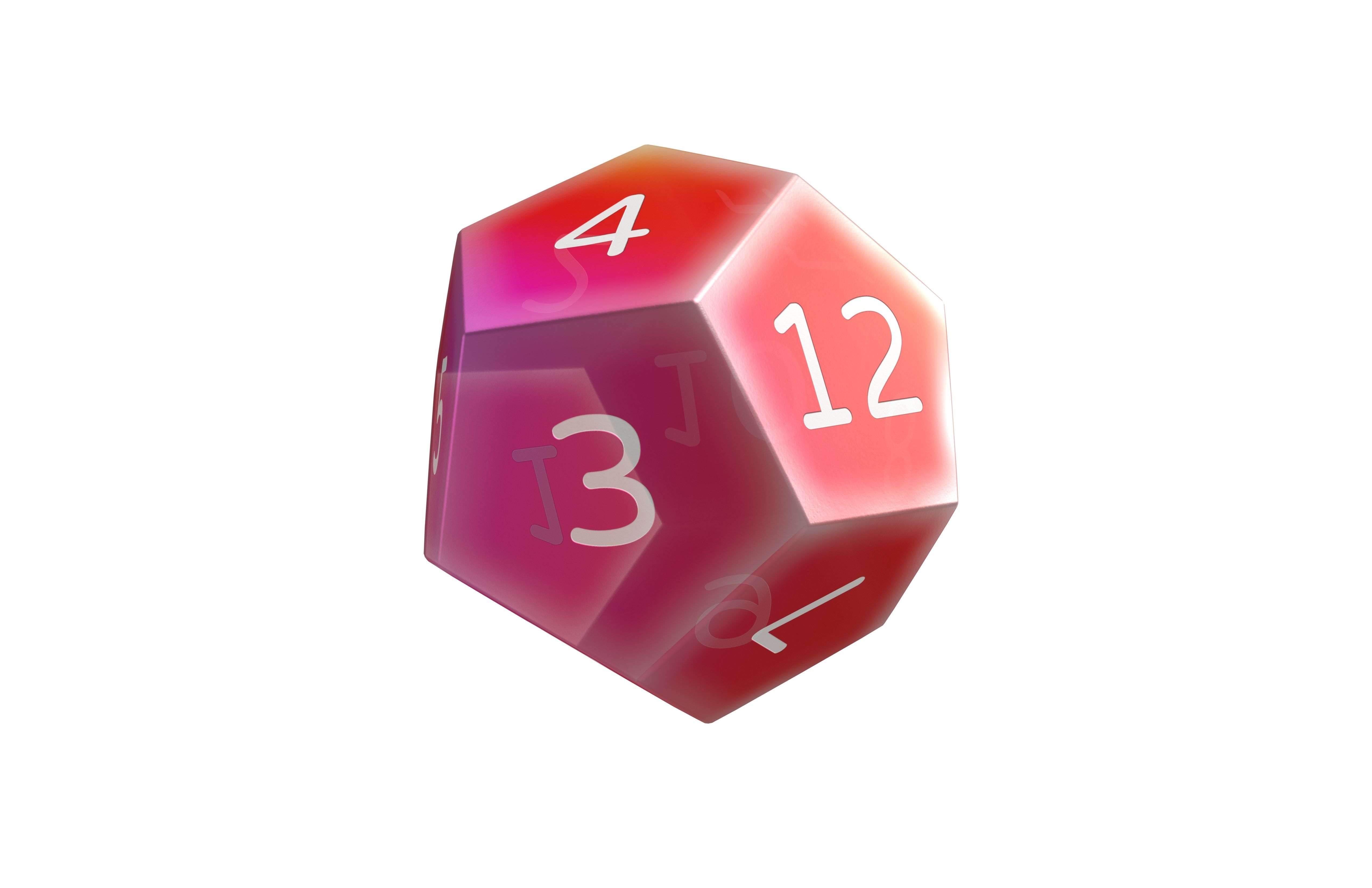 3D model D12 Dice V1 024 VR / AR / low-poly | CGTrader