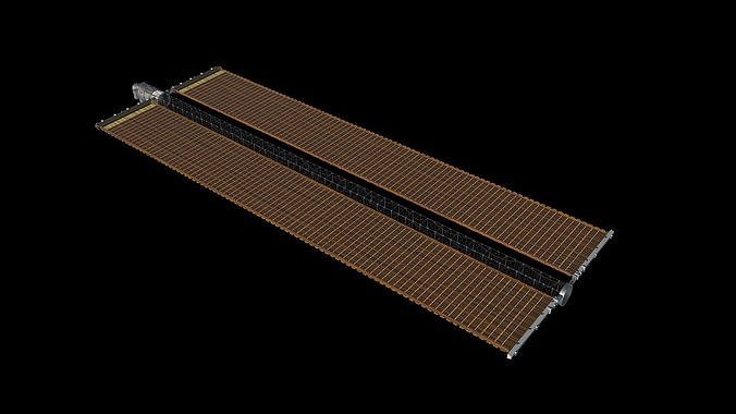 High quality 3d model ISS Solar arrays 3D model | CGTrader
