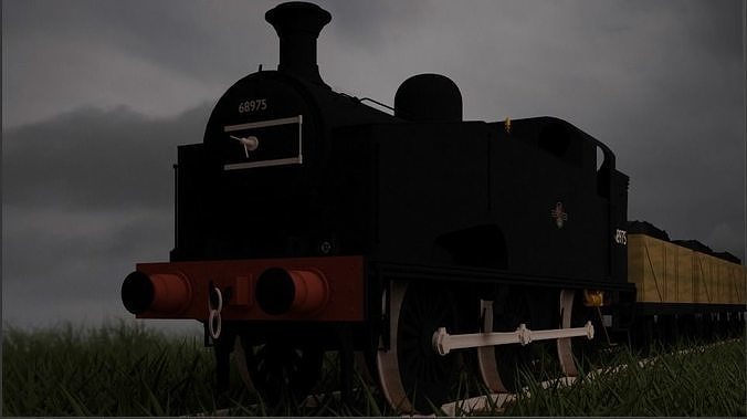 British Railways class J50 Steam locomotive 3D model | CGTrader