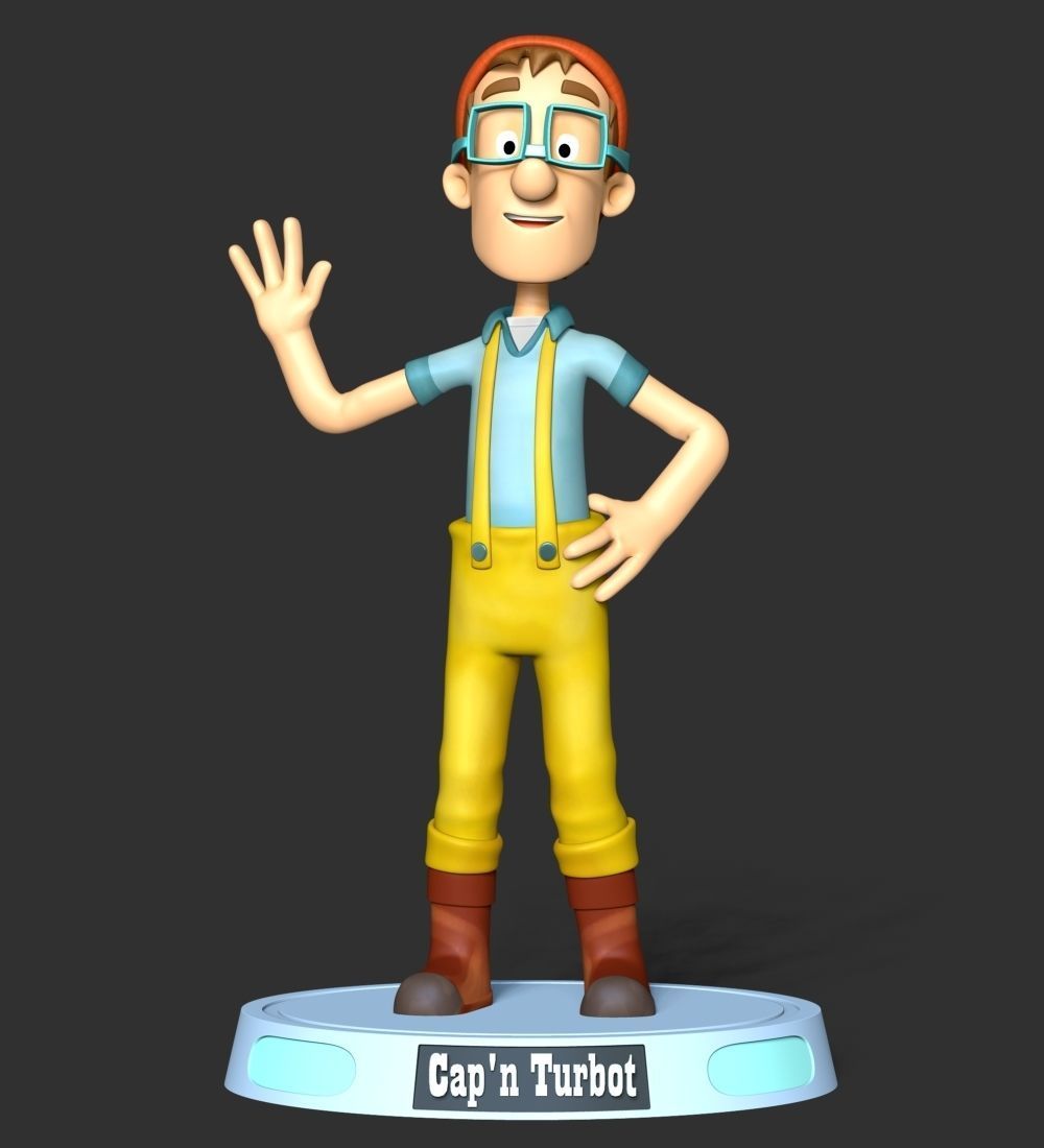Captain Turbot - PAW Patrol 3D model 3D printable | CGTrader
