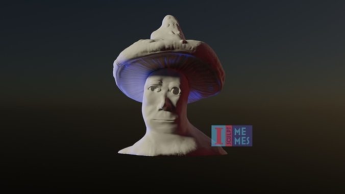 Shroomjak mushroom 3D model 3D printable | CGTrader