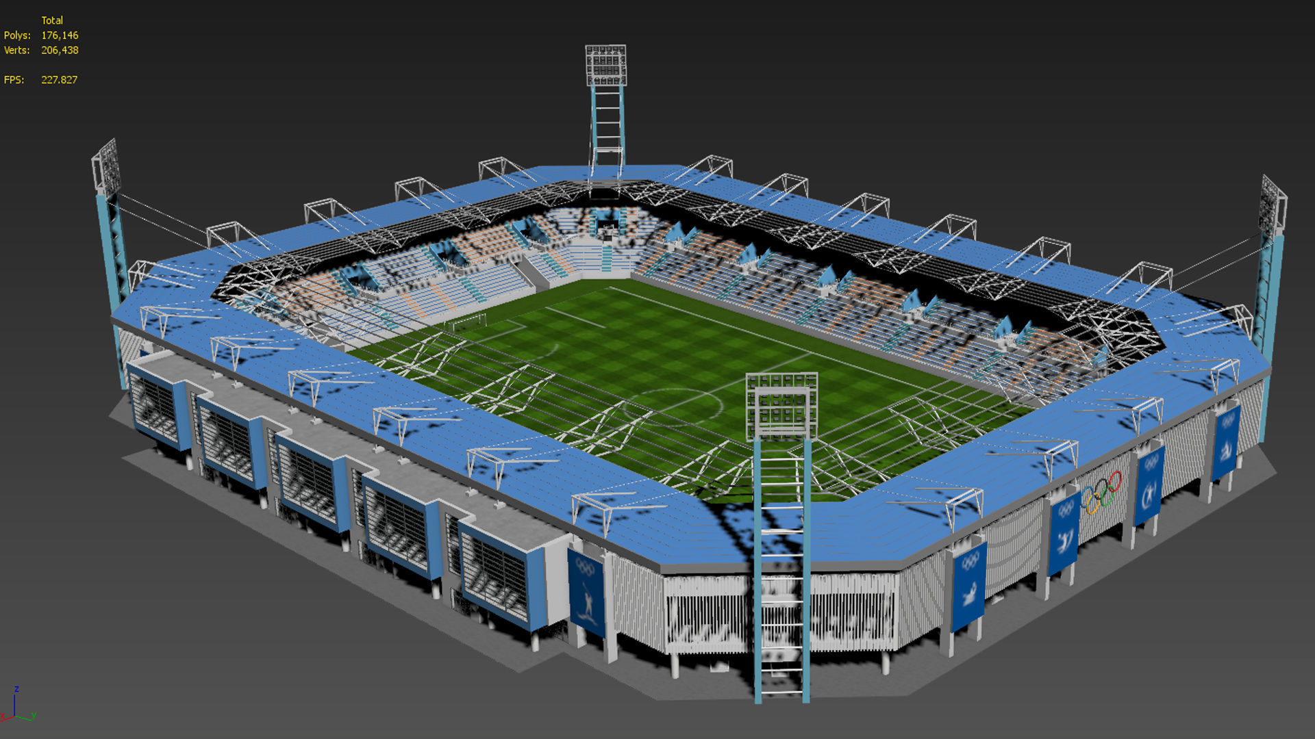 Football Stadium 3D model | CGTrader