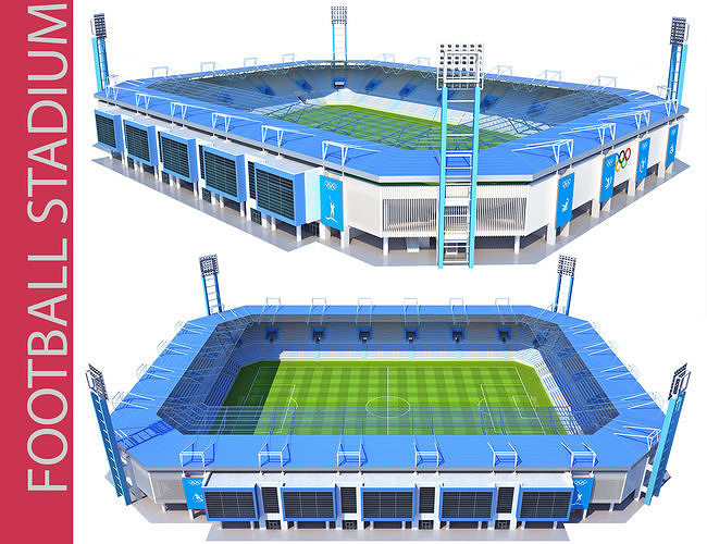 Football Stadium 3D model | CGTrader