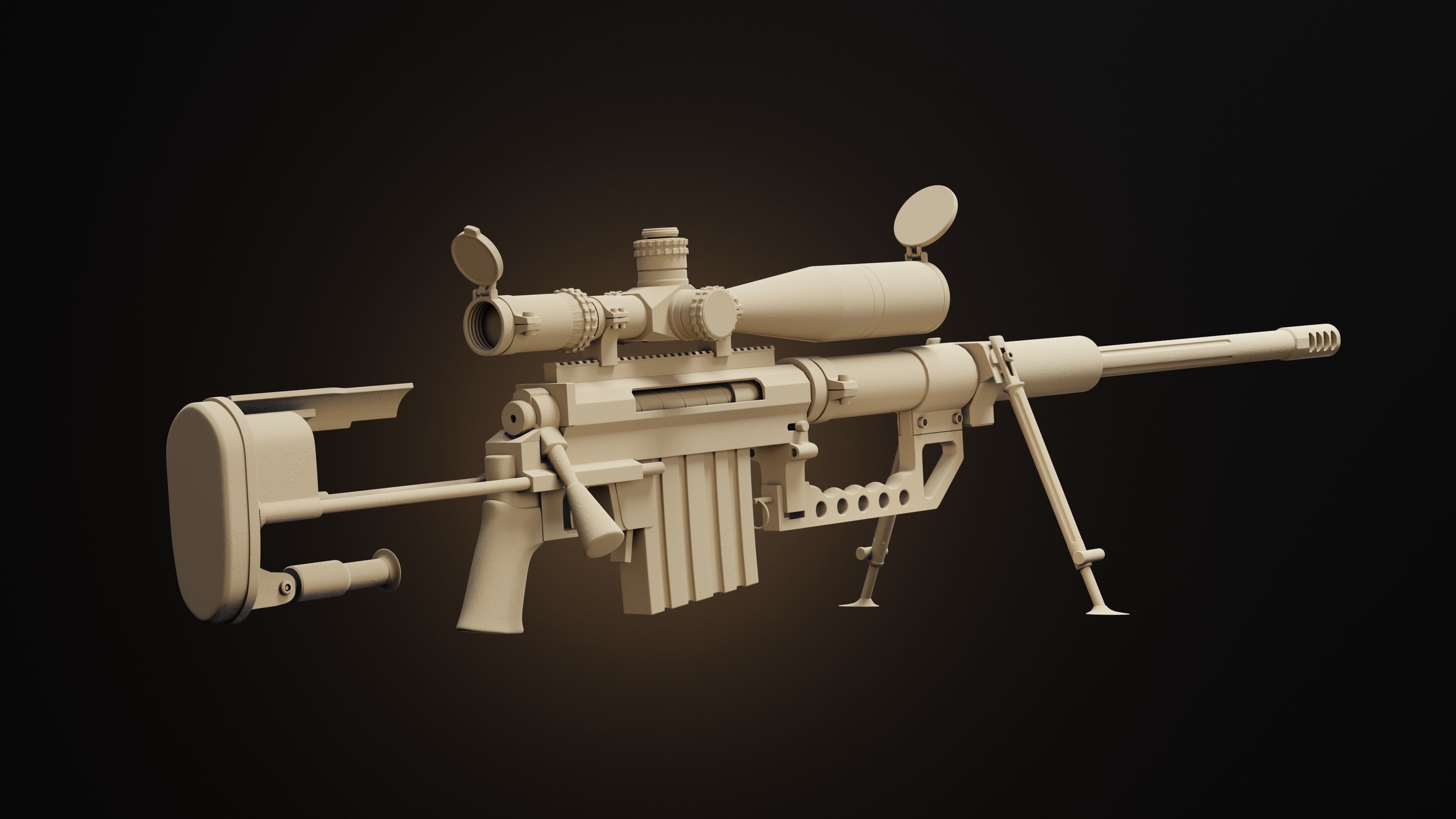 Rifle M200 Intervention Optic Sniper 3D model | CGTrader