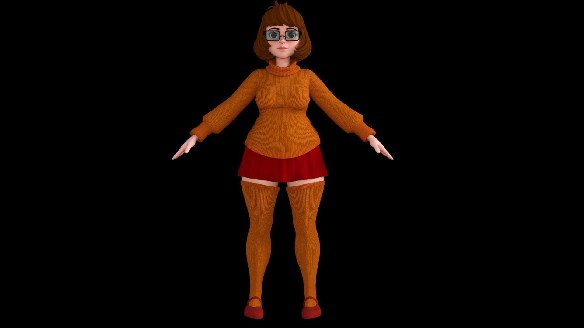3D model Velma Dinkley Rigged Character VR / AR / low-poly | CGTrader