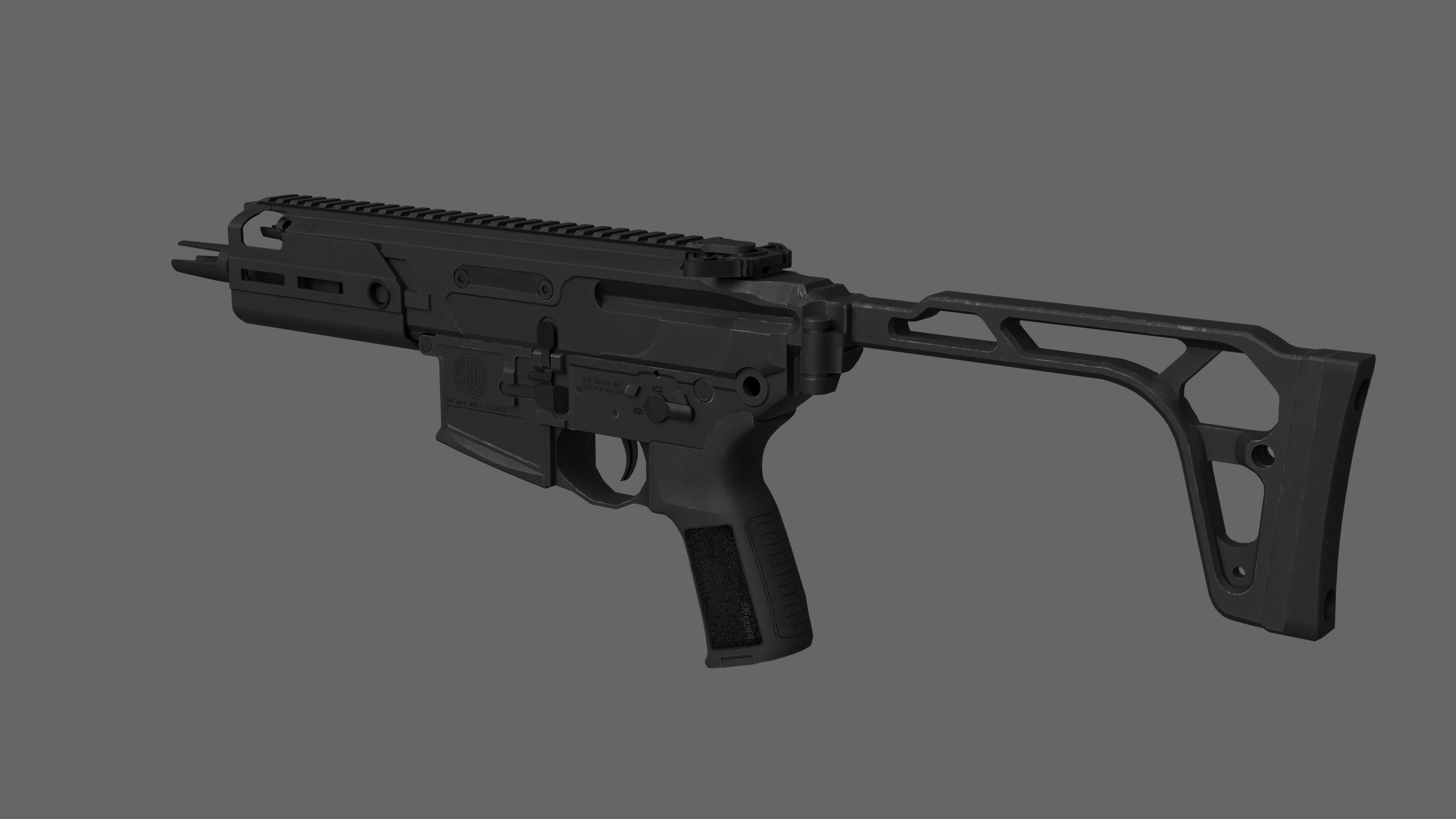 3D model SIG SAUER MCX Rattler VR / AR / low-poly | CGTrader