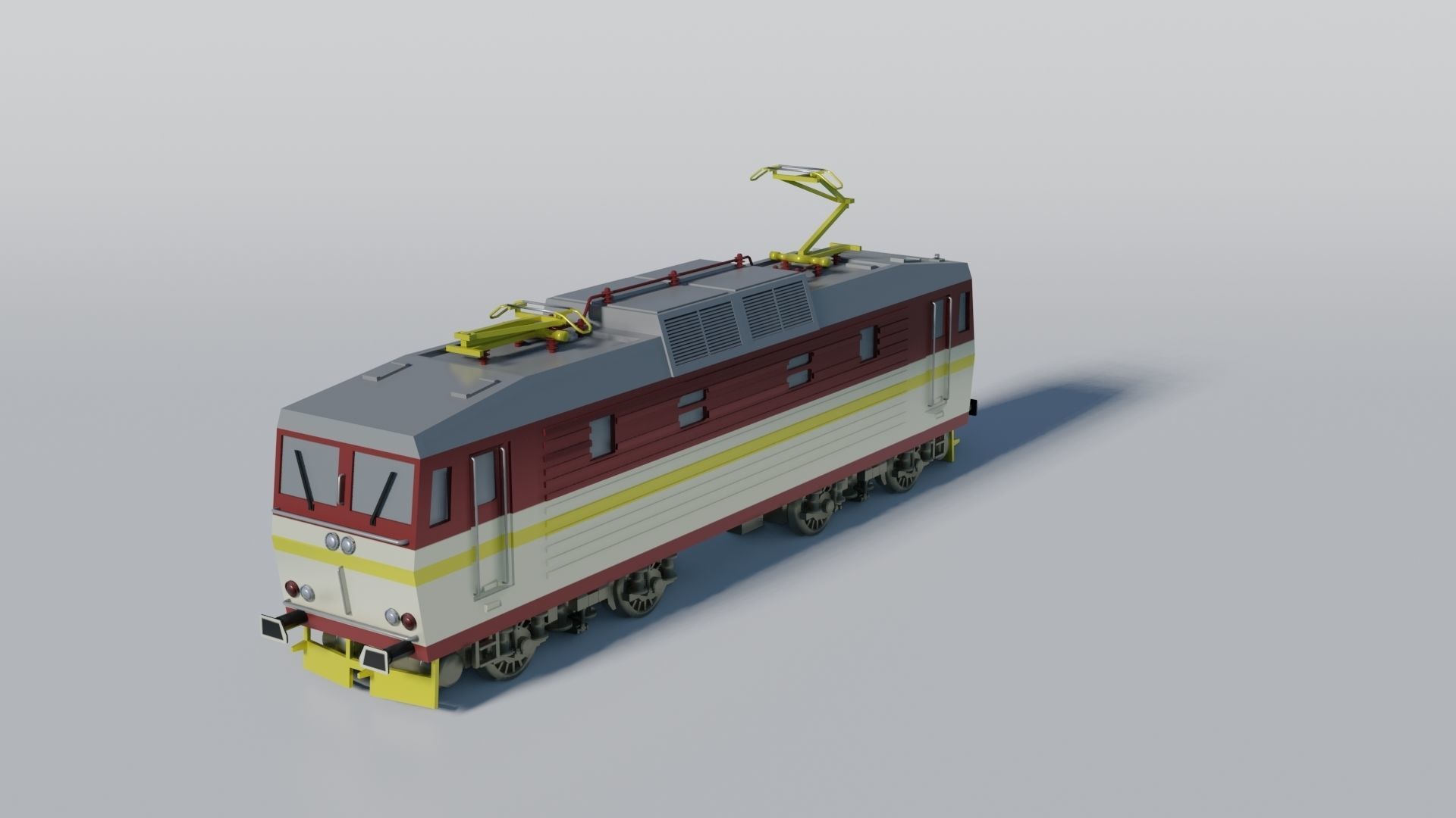 Czech electric locomotive 3D model | CGTrader