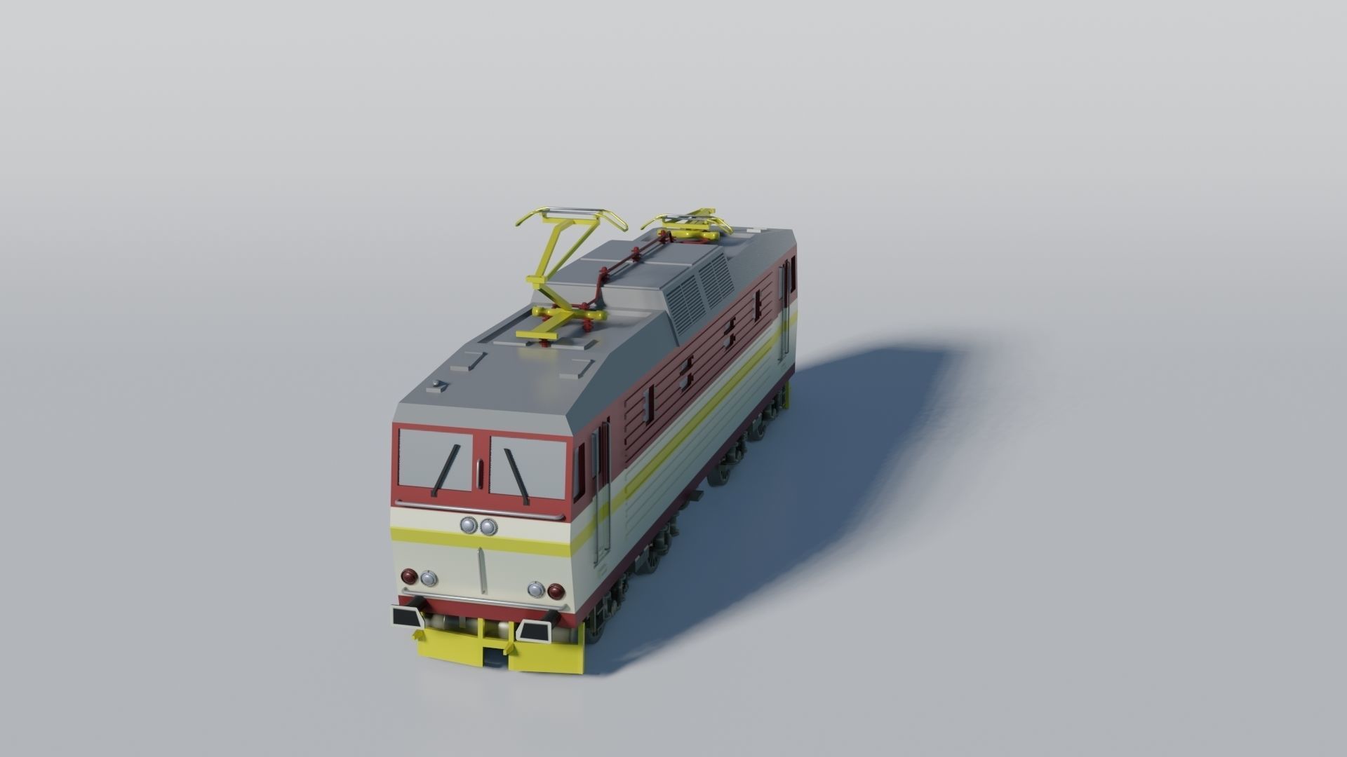 Czech electric locomotive 3D model | CGTrader