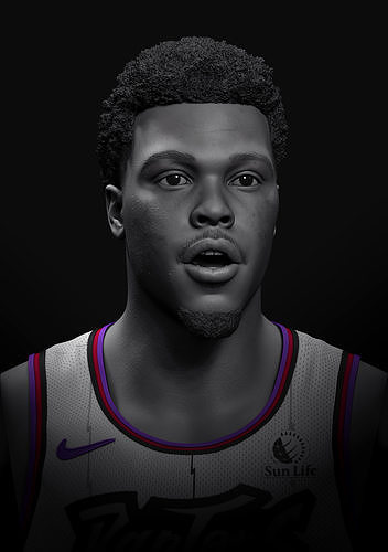 Kyle Lowry Bust 3D model 3D printable | CGTrader