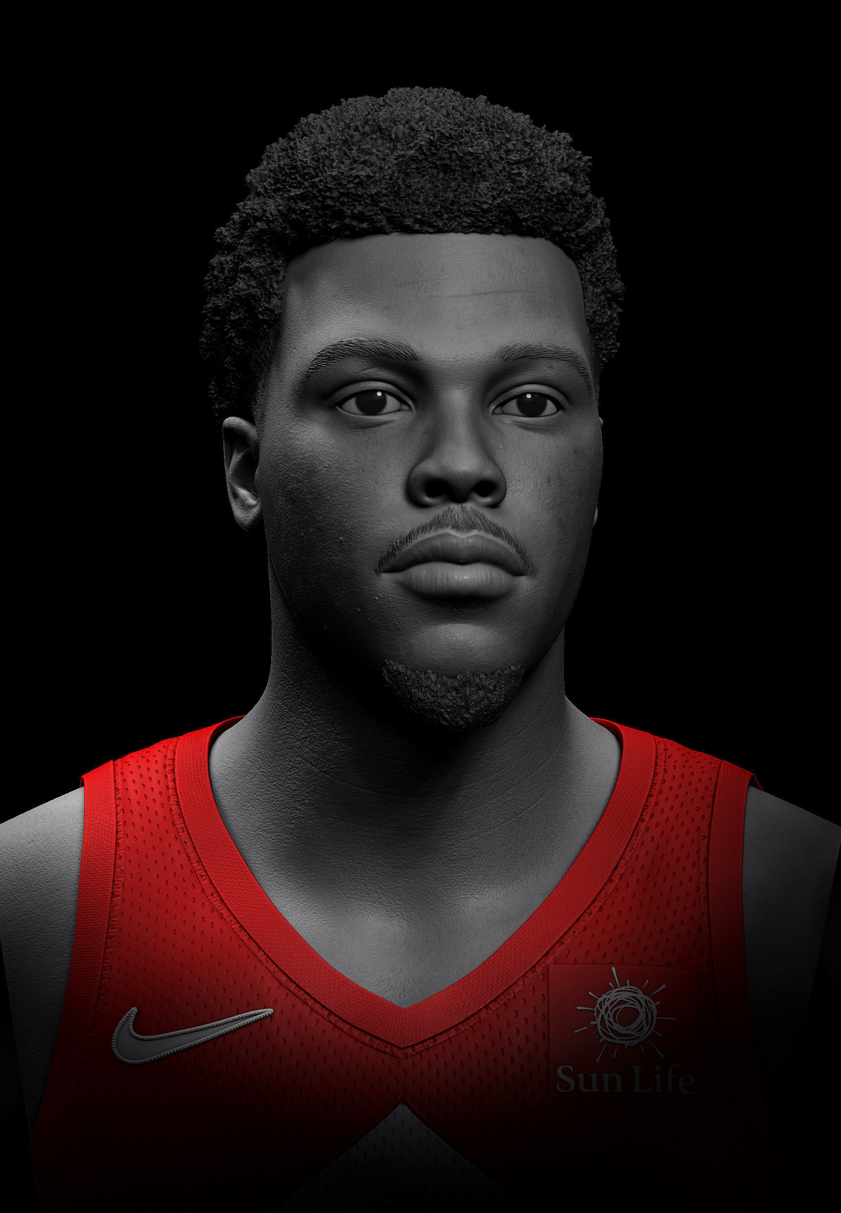 Kyle Lowry Bust 3D model 3D printable | CGTrader