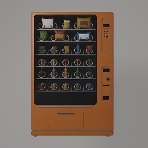 3D model Snack machine VR / AR / low-poly | CGTrader