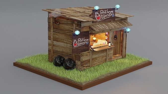 Potion Shop 3D model | CGTrader
