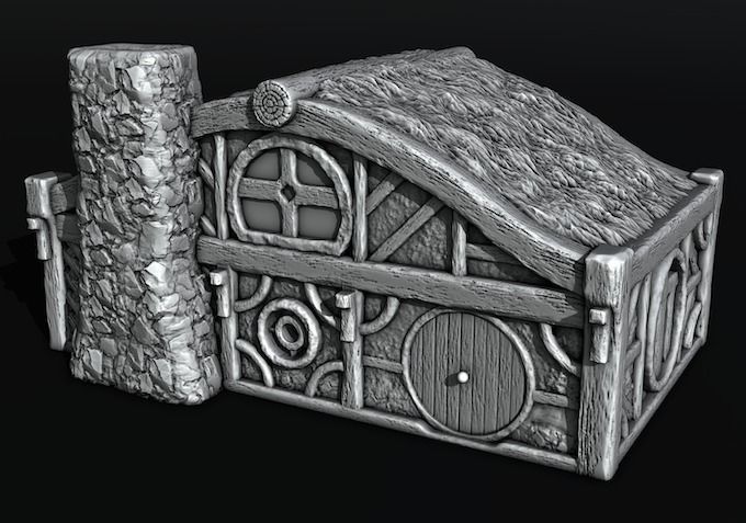 medieval house 3D model 3D printable | CGTrader