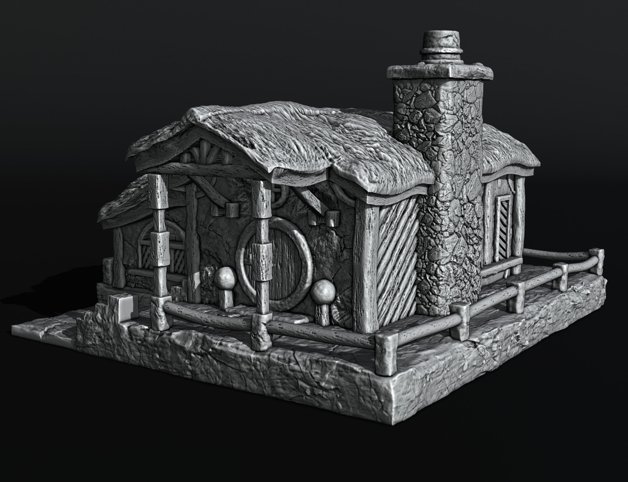medieval house 3D model 3D printable | CGTrader