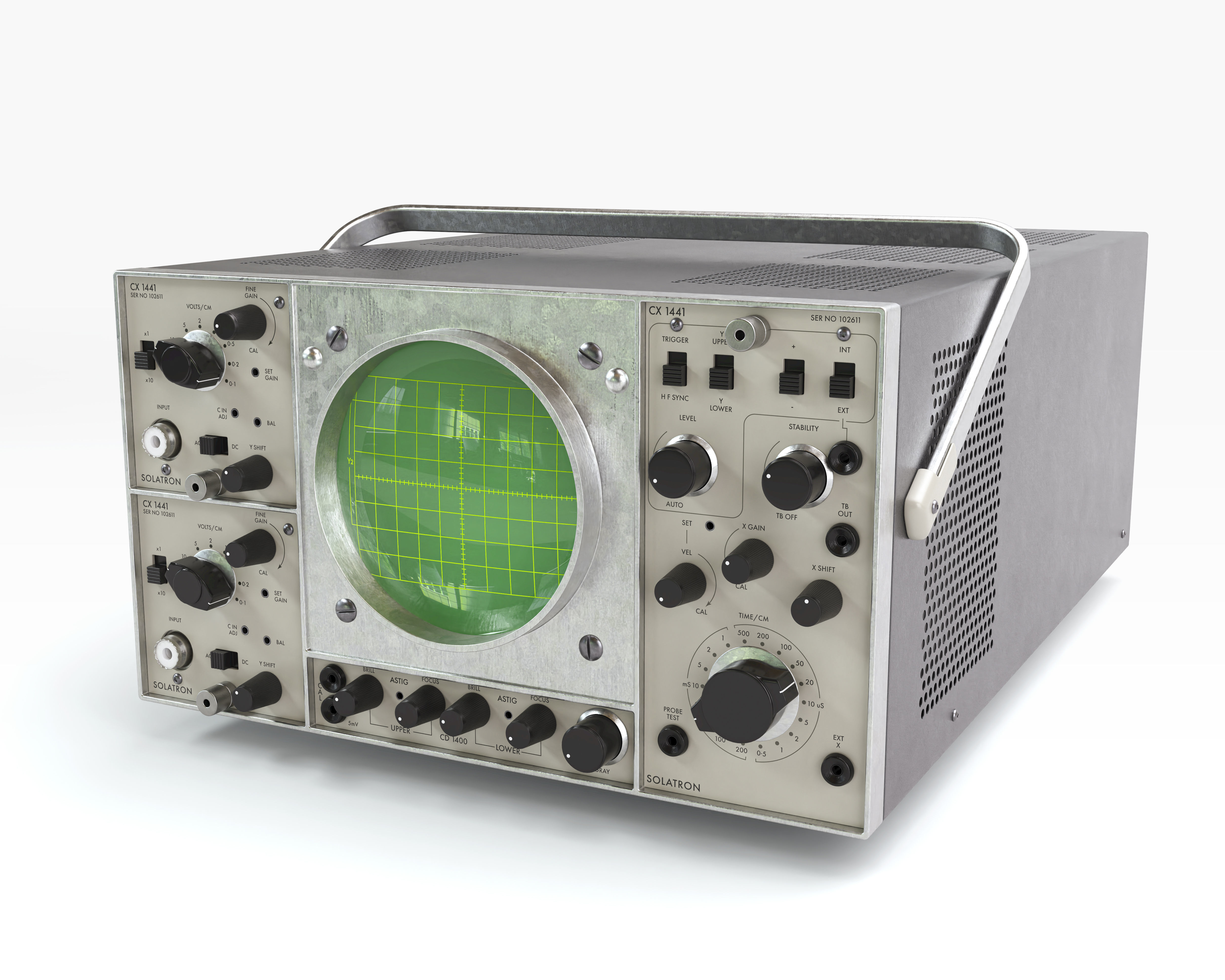 Solatron Vintage Oscilloscope 3D model | CGTrader