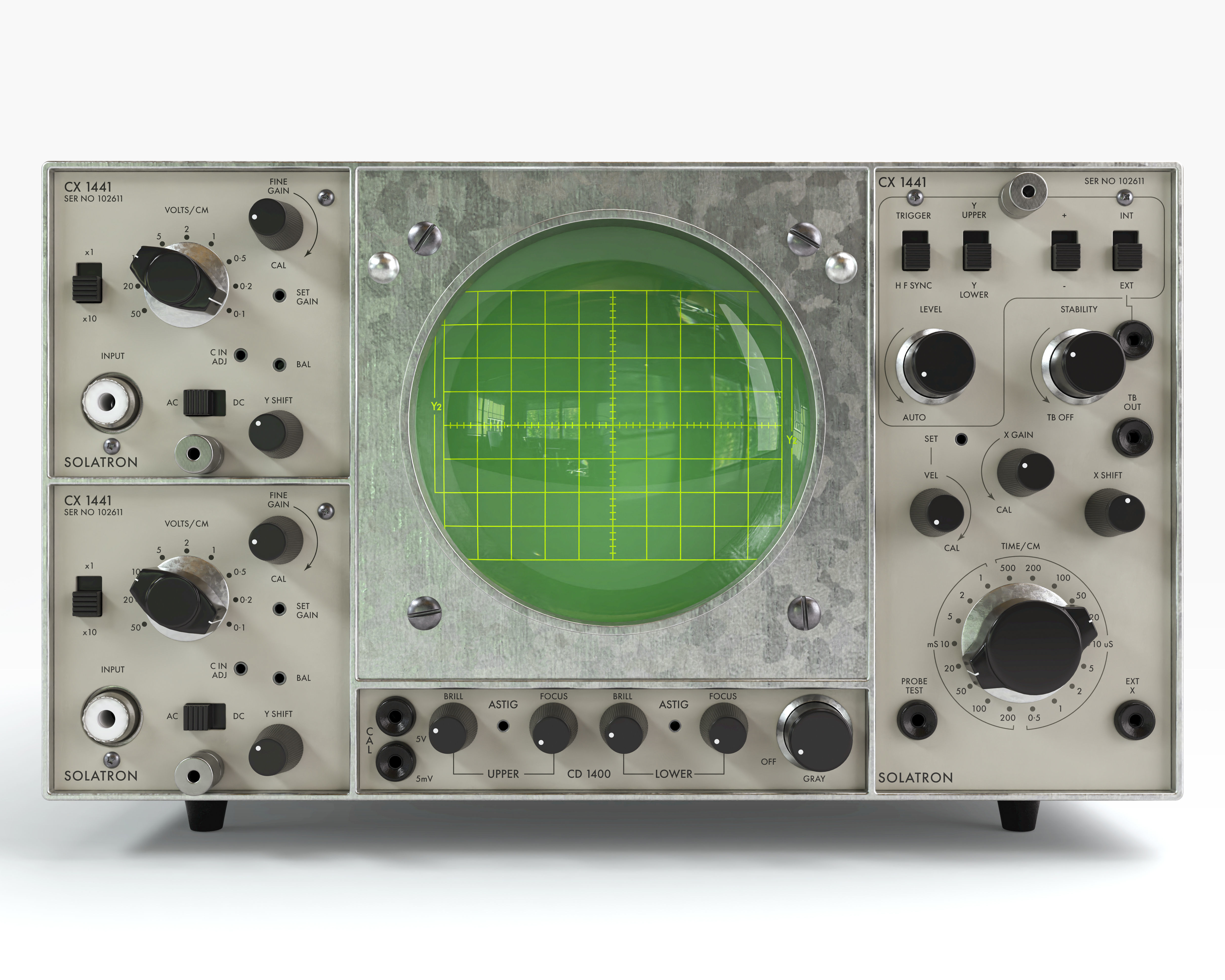 Solatron Vintage Oscilloscope 3D model | CGTrader
