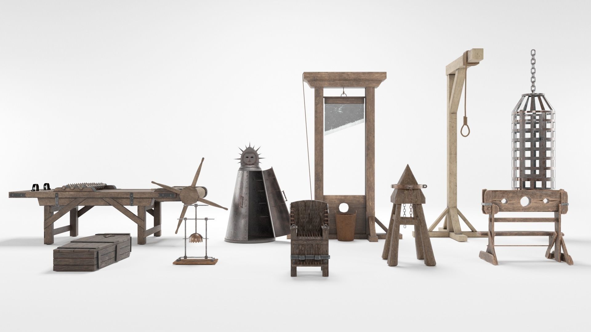 Medieval Torture Instruments 3D model | CGTrader