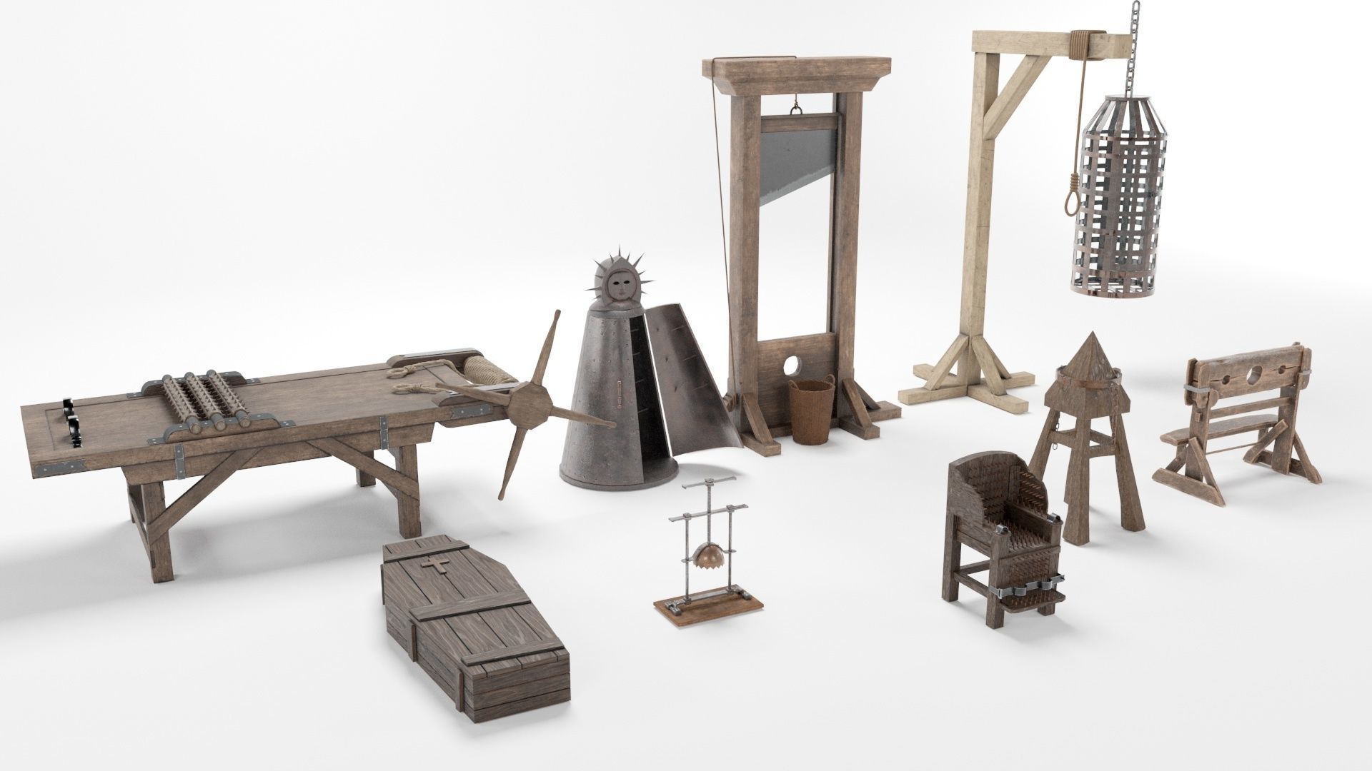 Medieval Torture Instruments 3D model | CGTrader