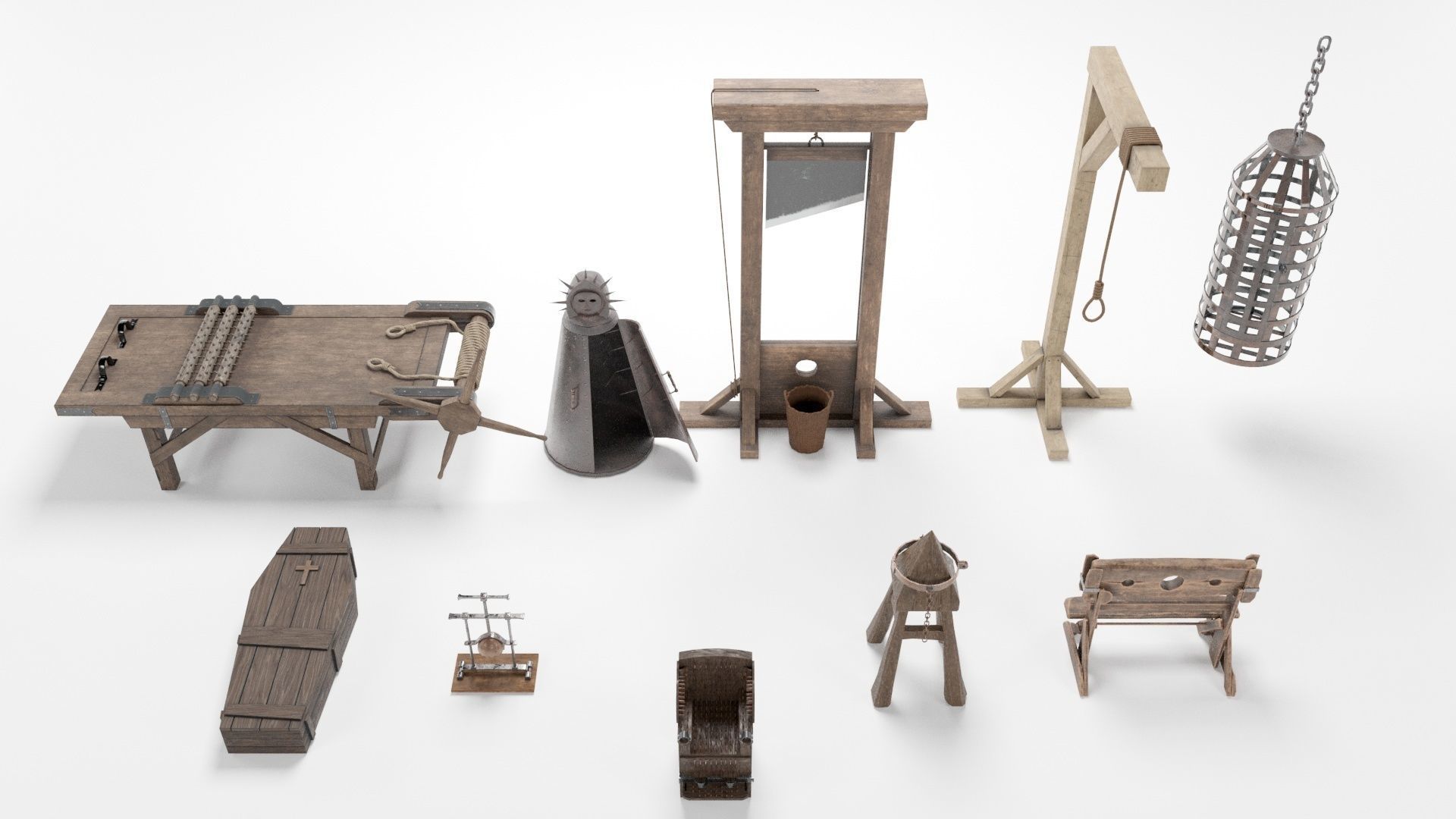 Medieval Torture Instruments 3D model | CGTrader