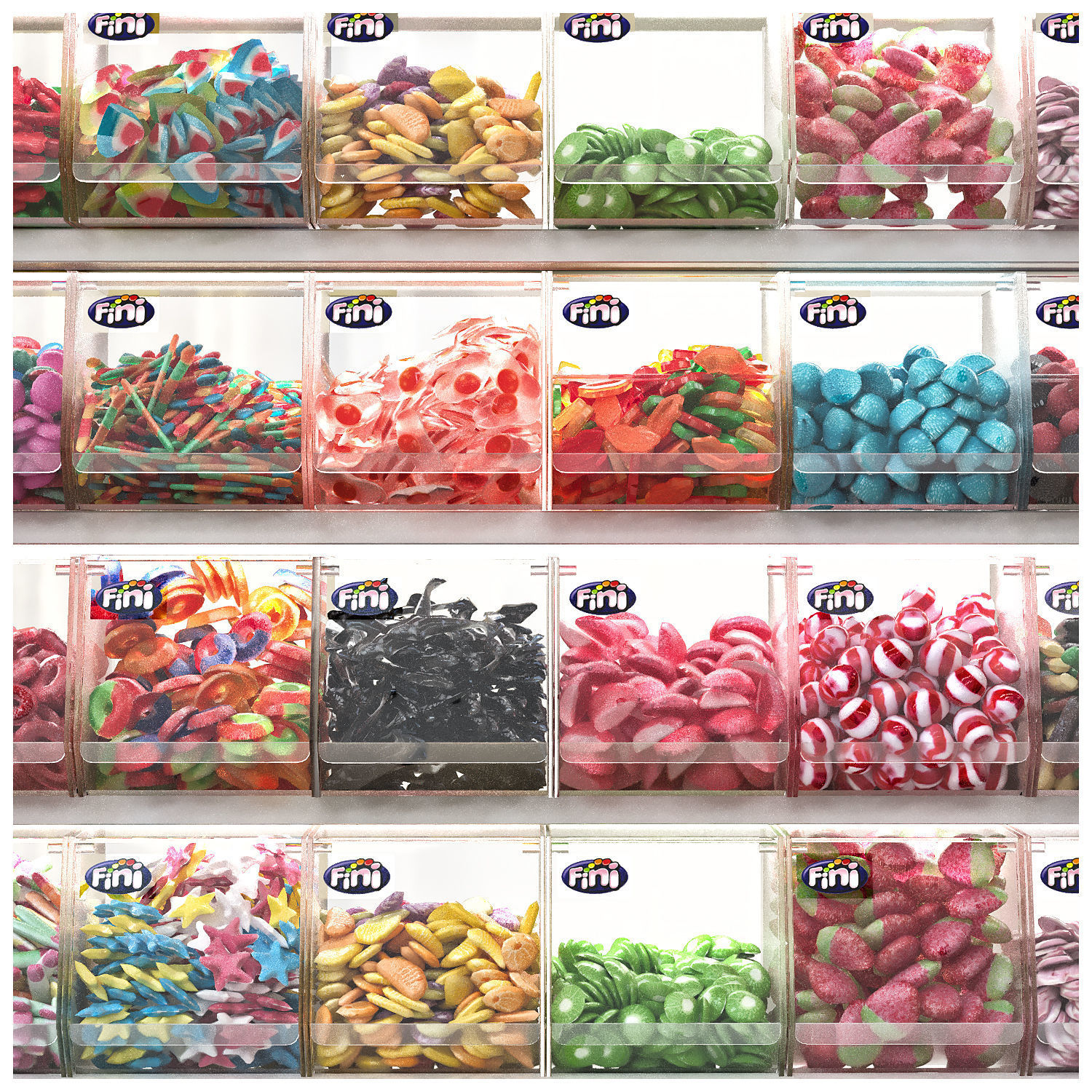 Fini candies 3D model | CGTrader