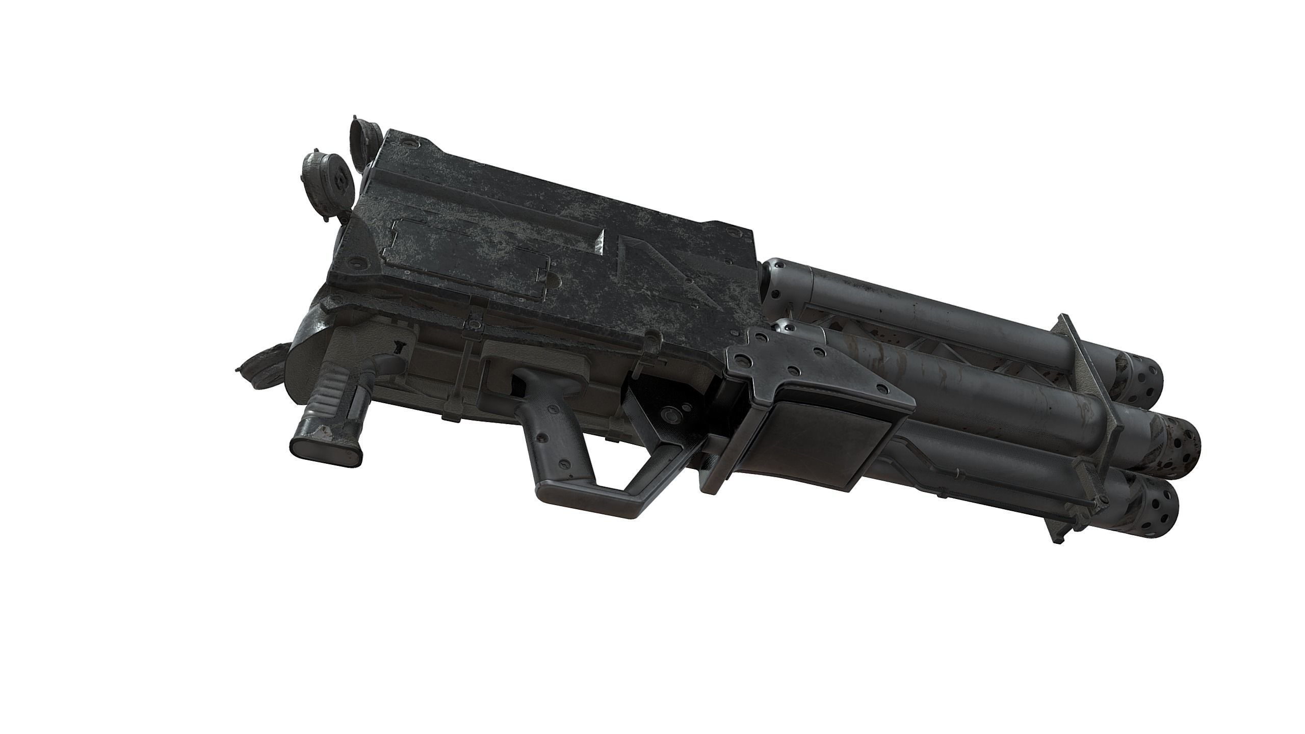 Rocket-gun grenade launcher 3D model | CGTrader