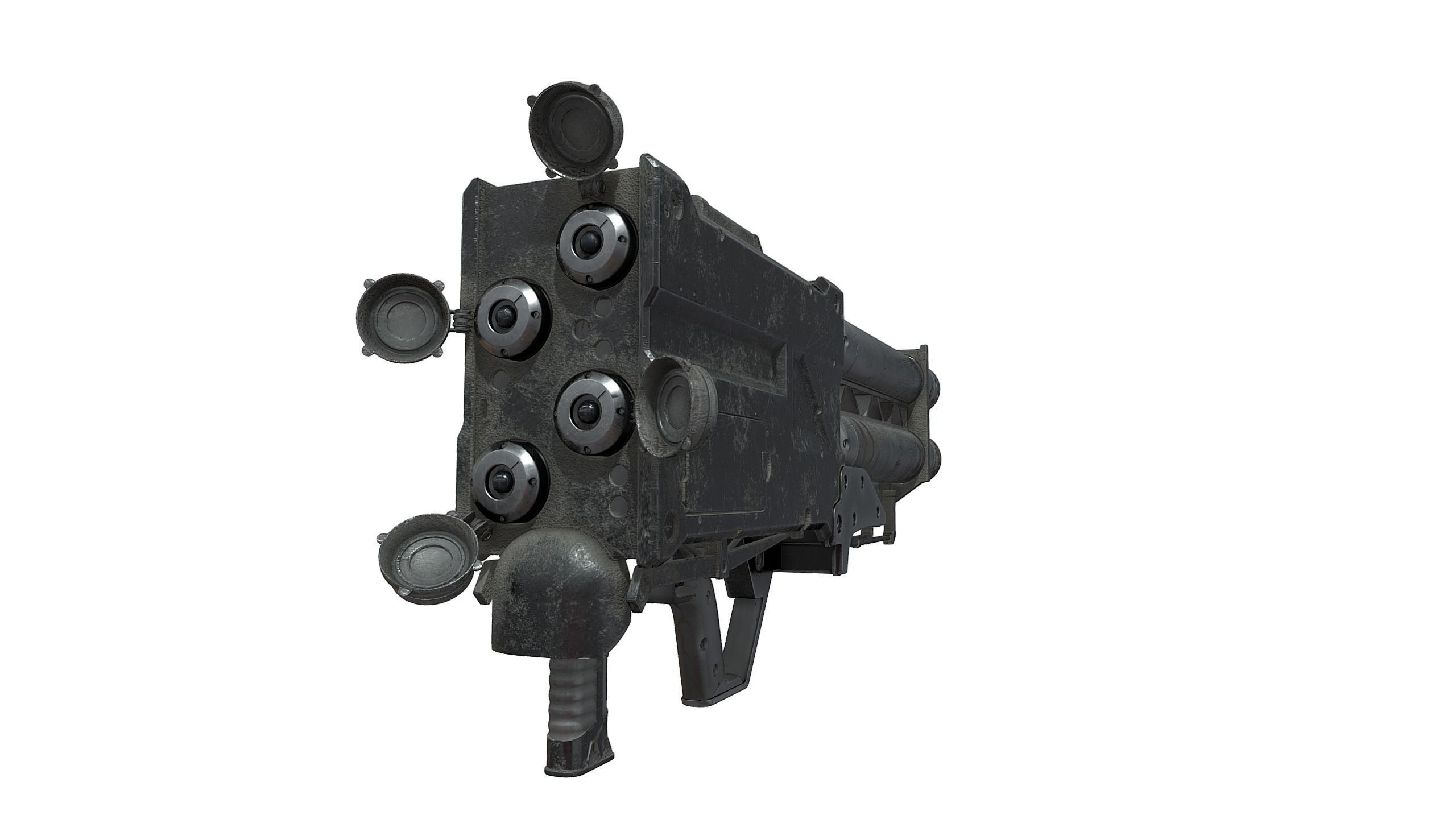 Rocket-gun grenade launcher 3D model | CGTrader