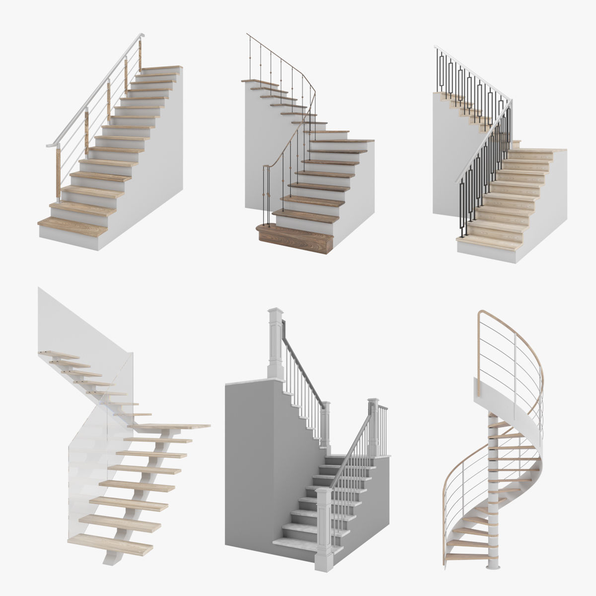 Stairs Collection staircase 3D model | CGTrader