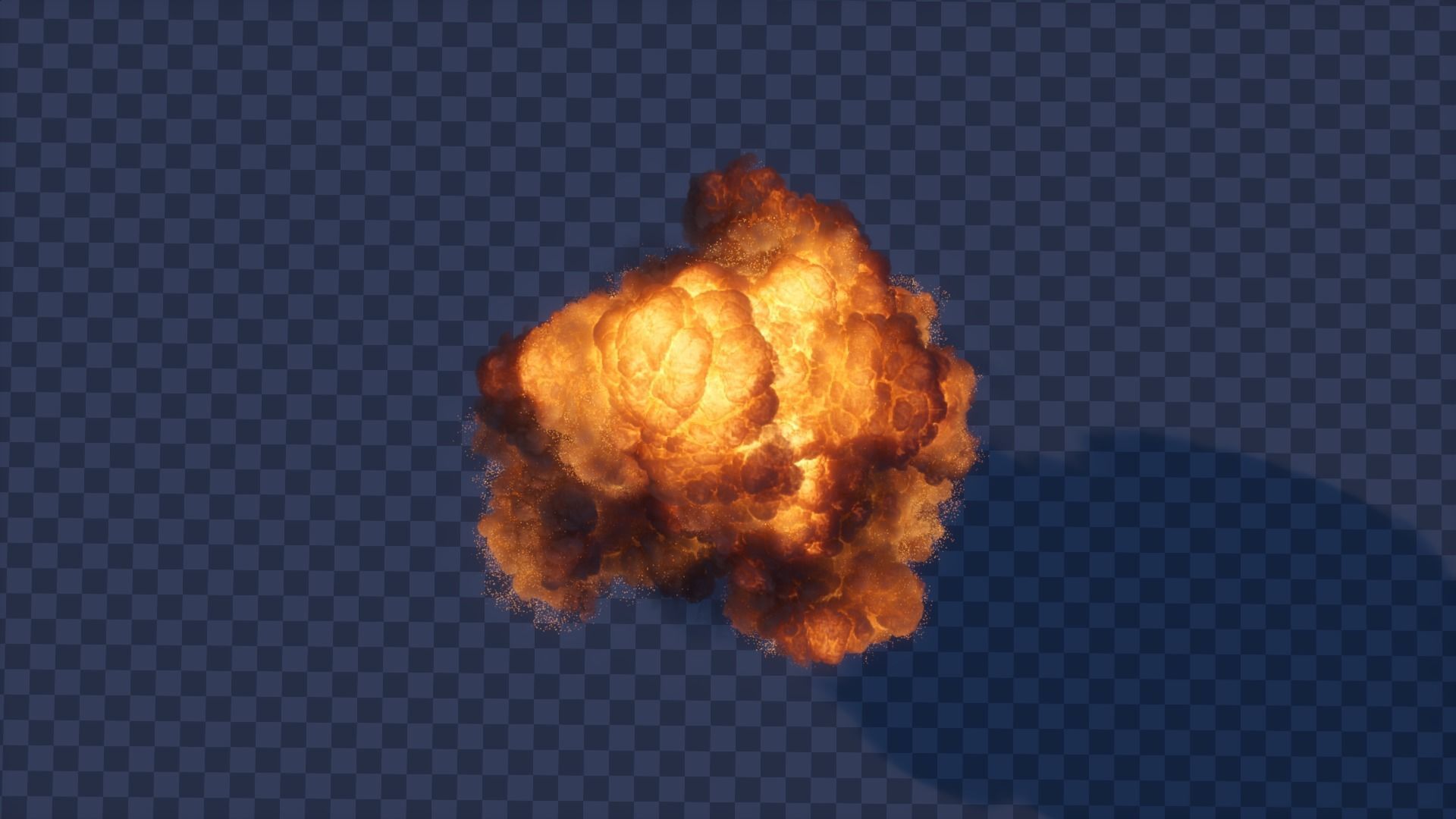 3D Big Explosion with Spark-Animation 3D model animated | CGTrader
