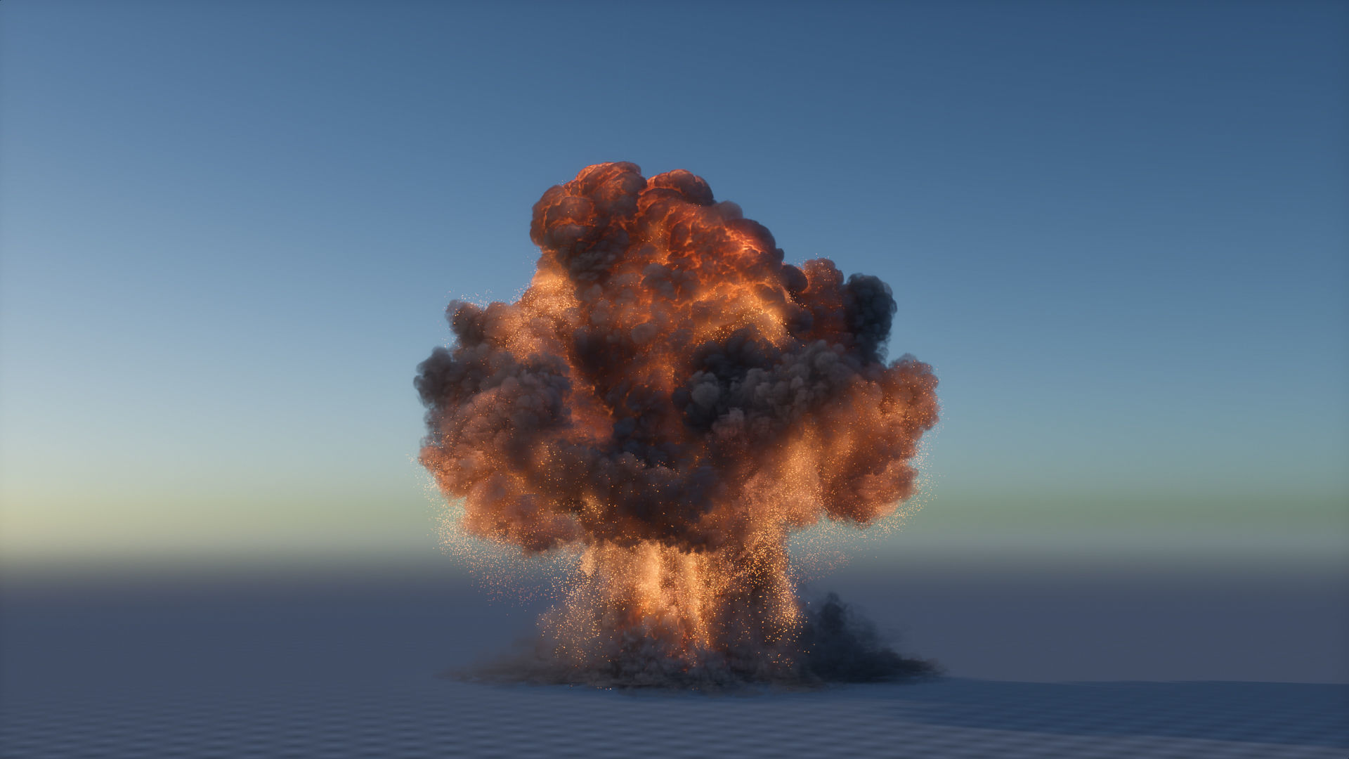 3D Big Explosion with Spark-Animation 3D model animated | CGTrader
