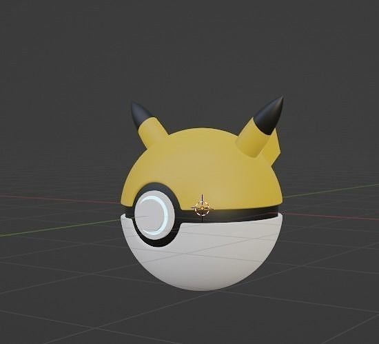 Pikachu Pokeball free 3D model | CGTrader