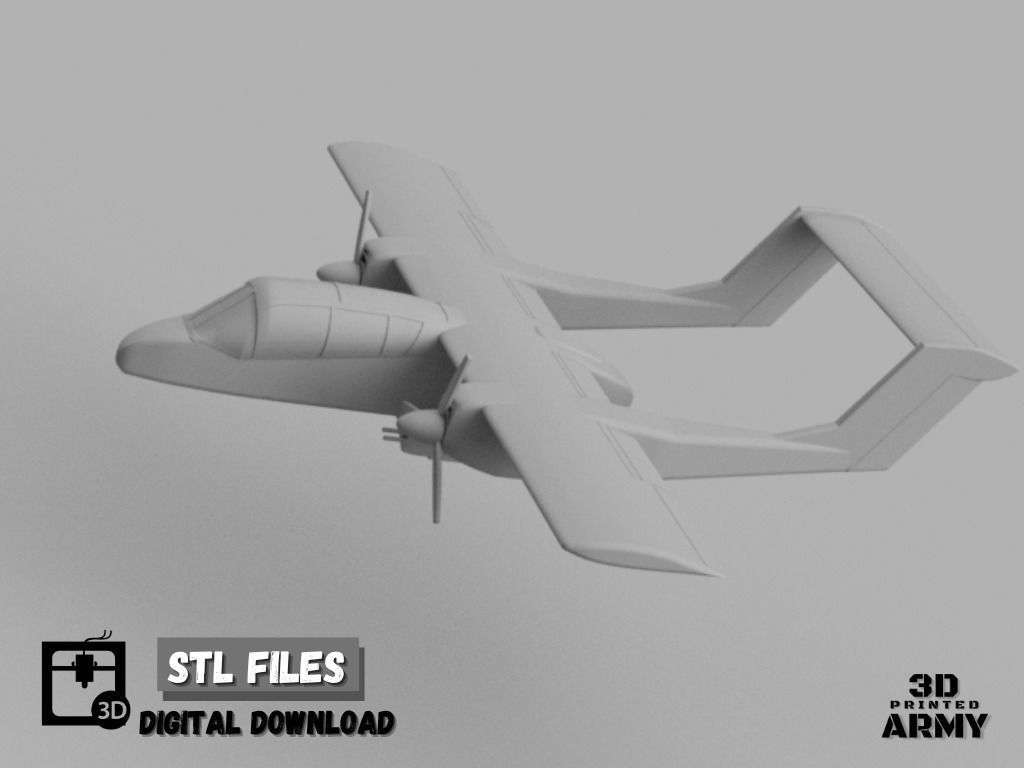 OV-10 Bronco -3D printed scalemodel - 1-40e scale -STL files 3D model ...