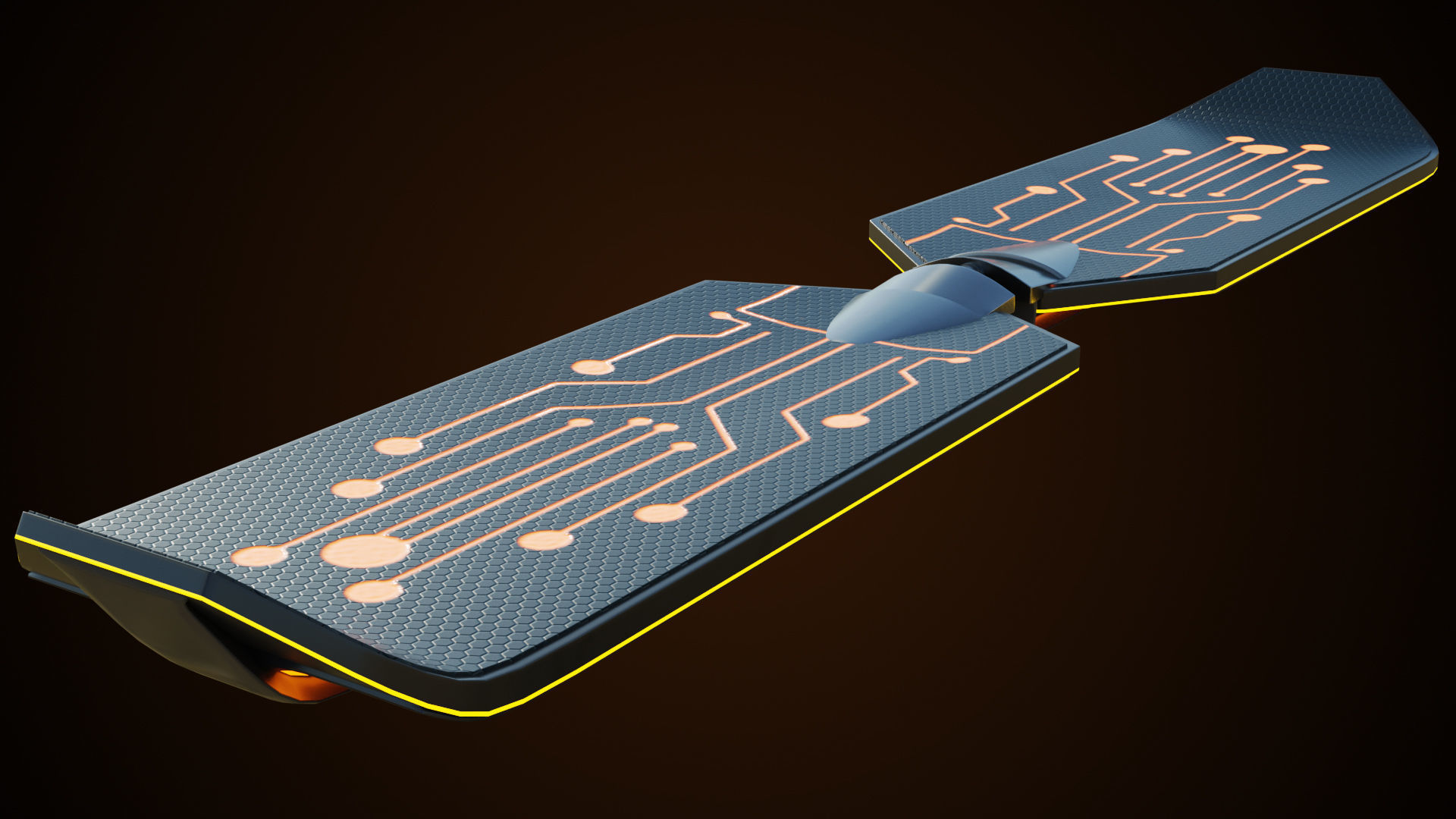 3D Model Collection 10 Sci Fi Hoverboards All PBR Unity UE Textures ...