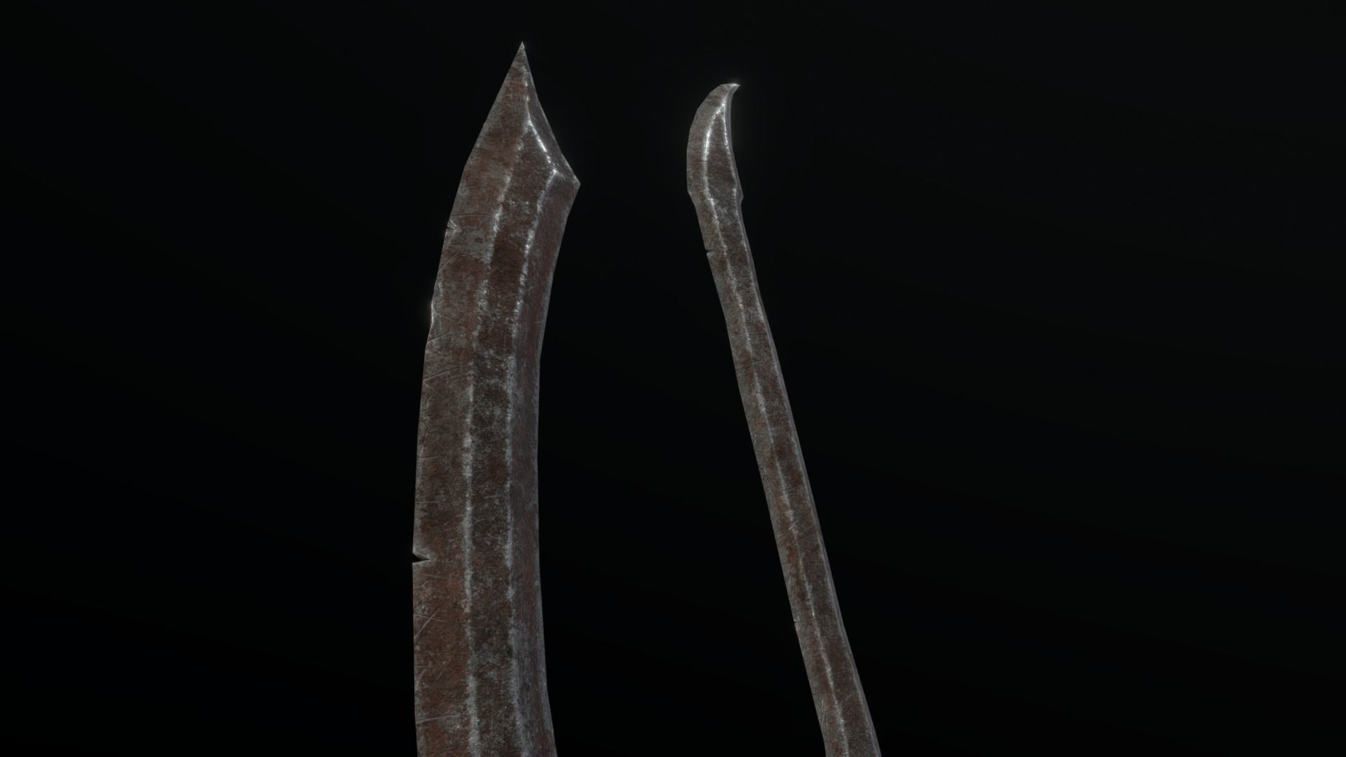 3D model Orc rusty swords VR / AR / low-poly | CGTrader